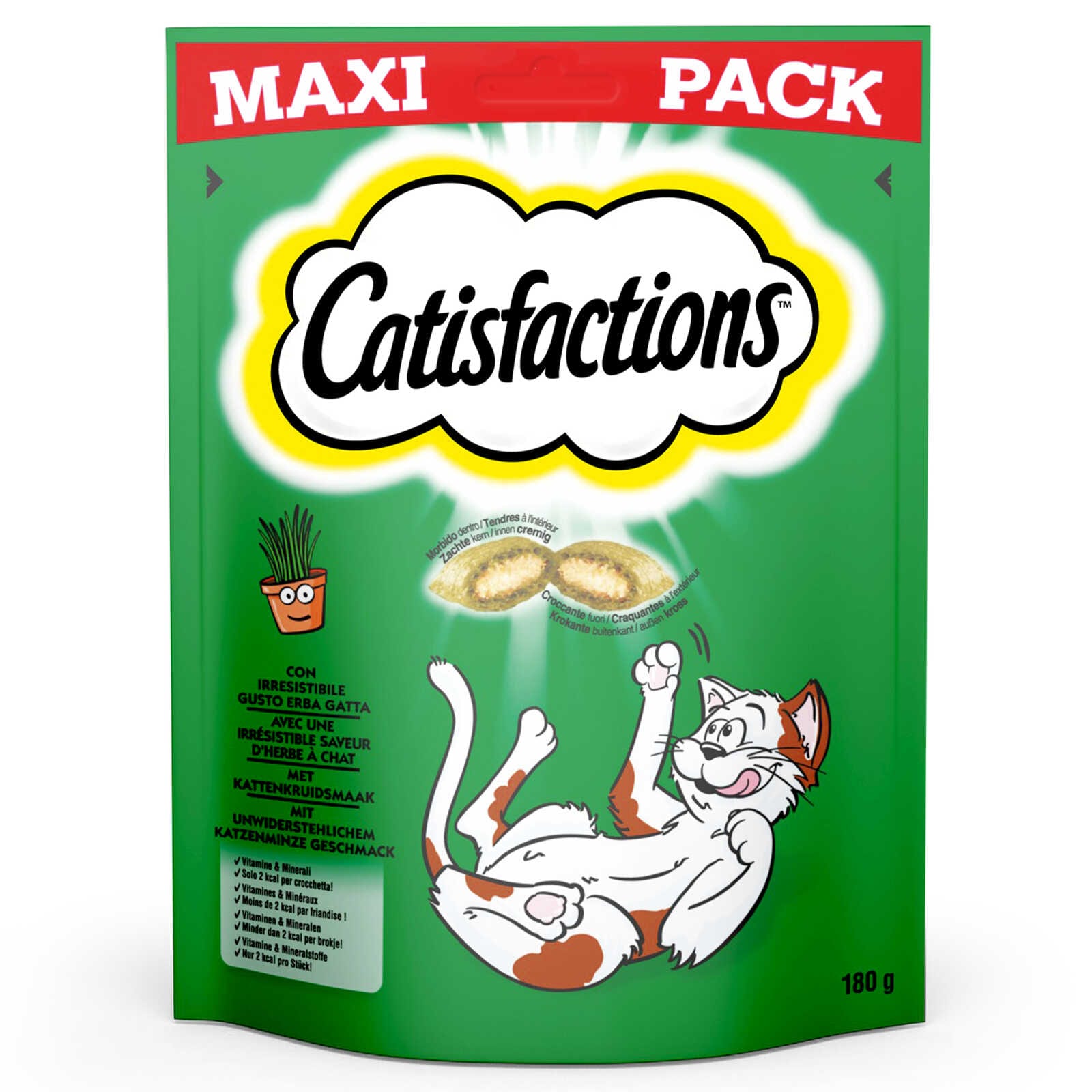Catisfactions | Snack pour Chats | Herbes à chats | 180g | 180 gr ...