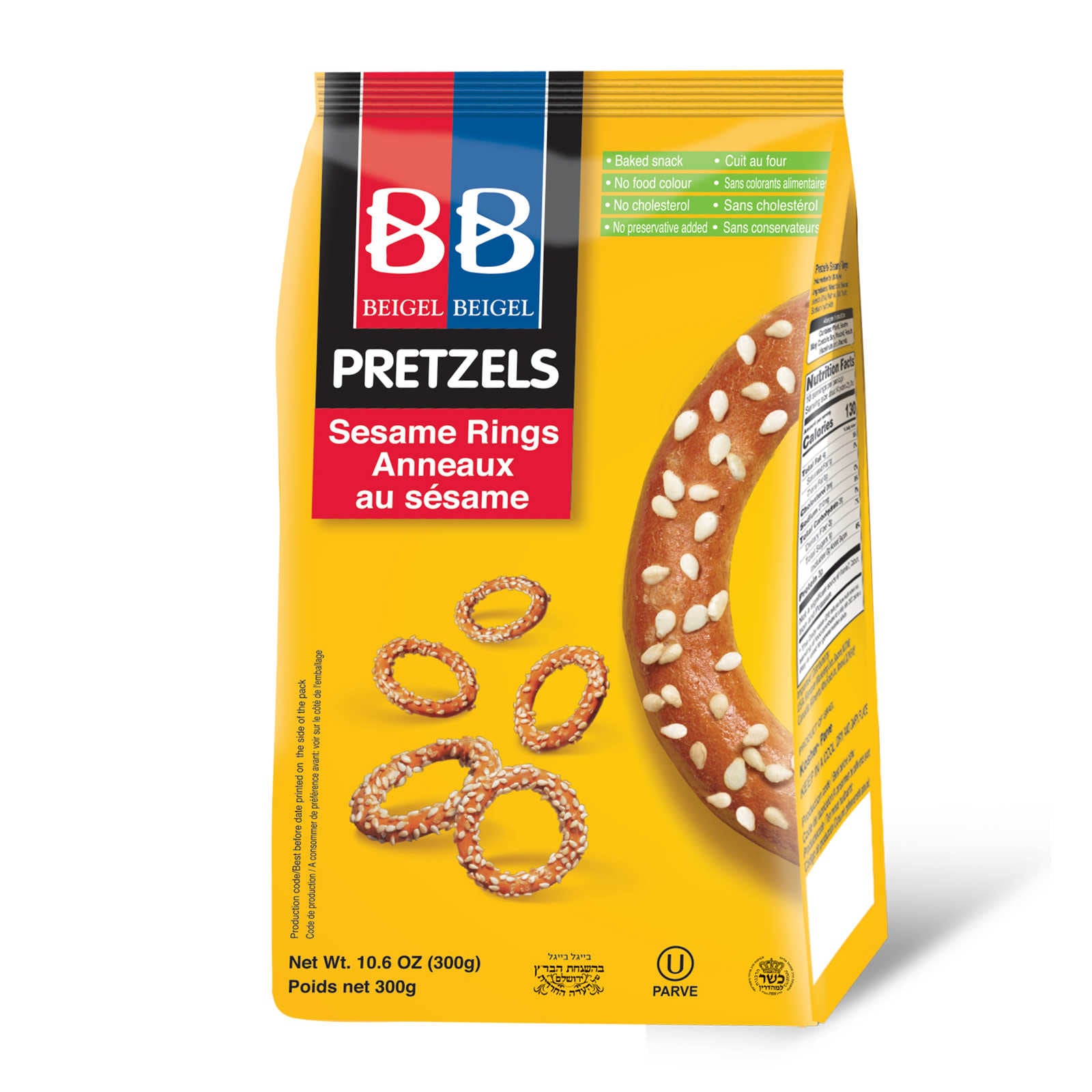 Beigel&Beigel | Pretzels | Met sesam | 300 gr | Delhaize