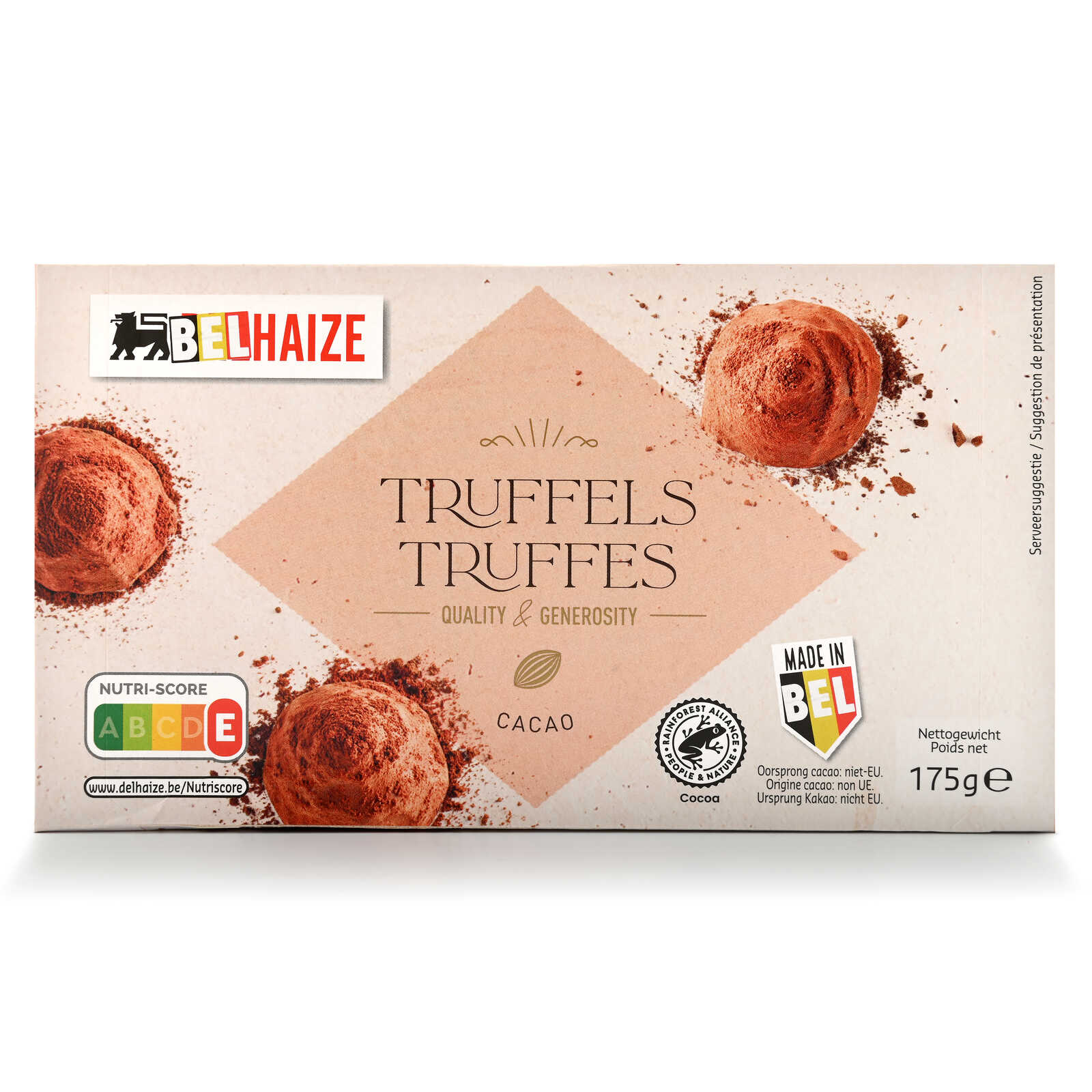 Delhaize | Chocolat | Truffes | Cacao | 175 gr | Delhaize