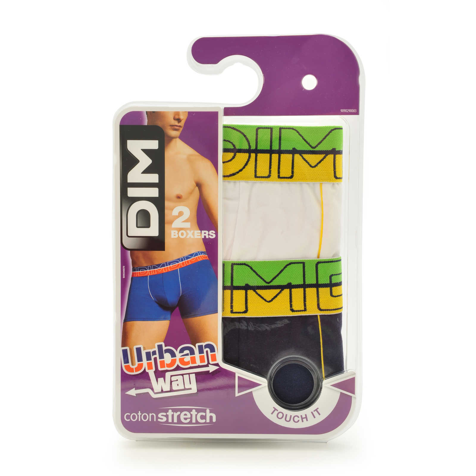 Dim | Paris | Boxer Urban | blanc/marine | T5 | 2 pc | Delhaize