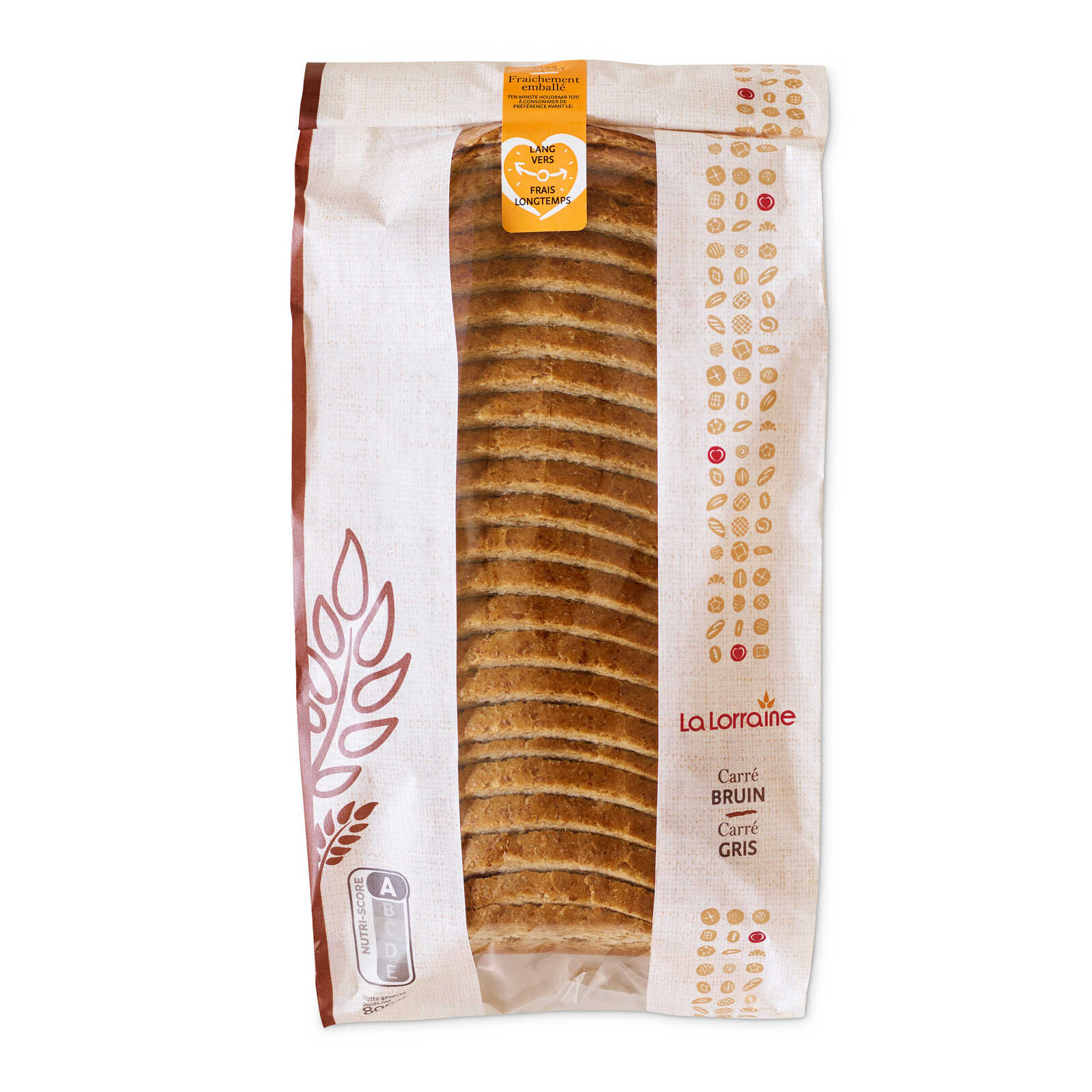 La Lorraine | Pain | Gris | Carré | 800 gr | Delhaize