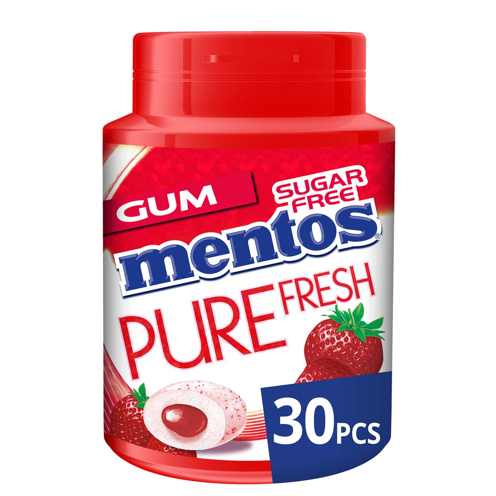 Mentos | Gum | Chewing gum | Fraise | 60 gr | Delhaize