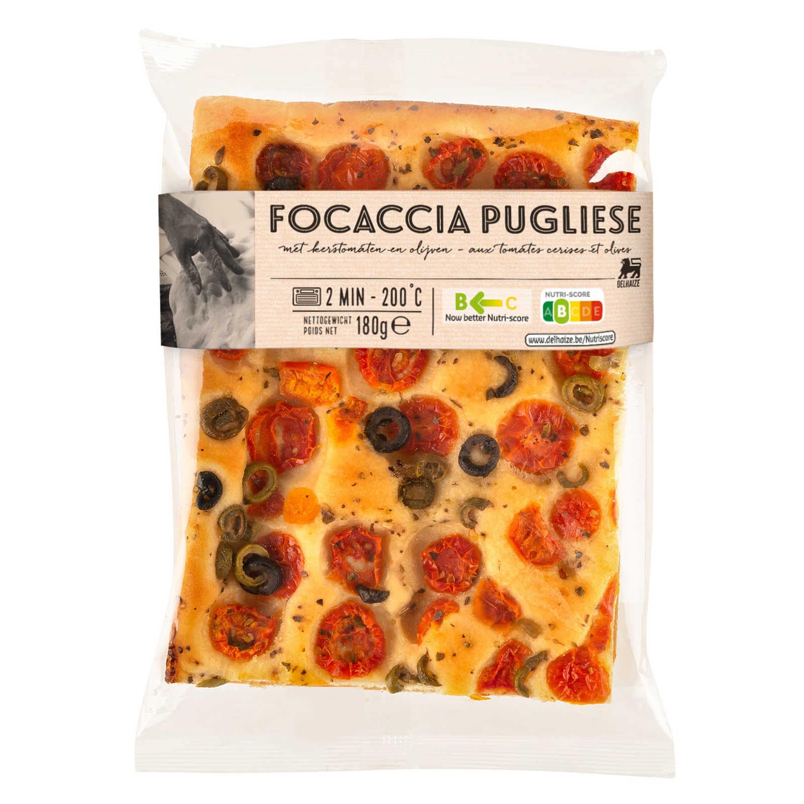 Delhaize | Focaccia | Pugliese | 180 gr | Delhaize