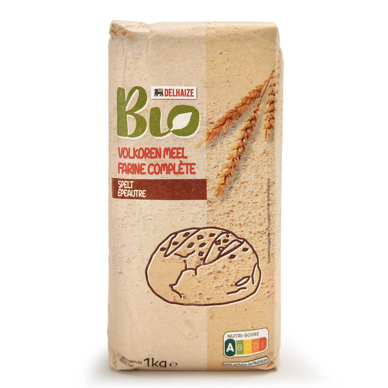 Delhaize | Bio | Volkoren speltmeel | Bio | 1 kg | Delhaize