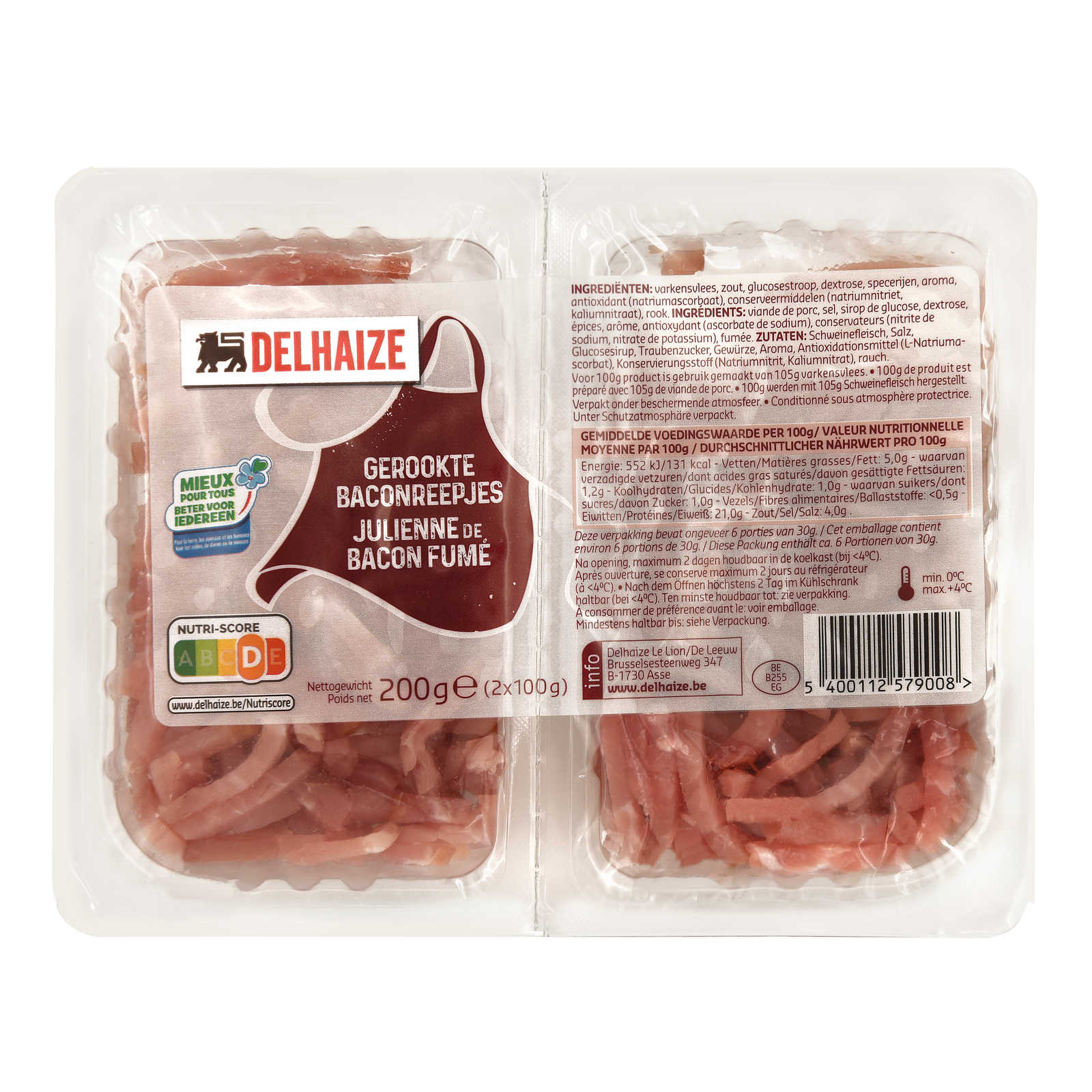 Delhaize | Julienne de bacon | 200 gr | Delhaize