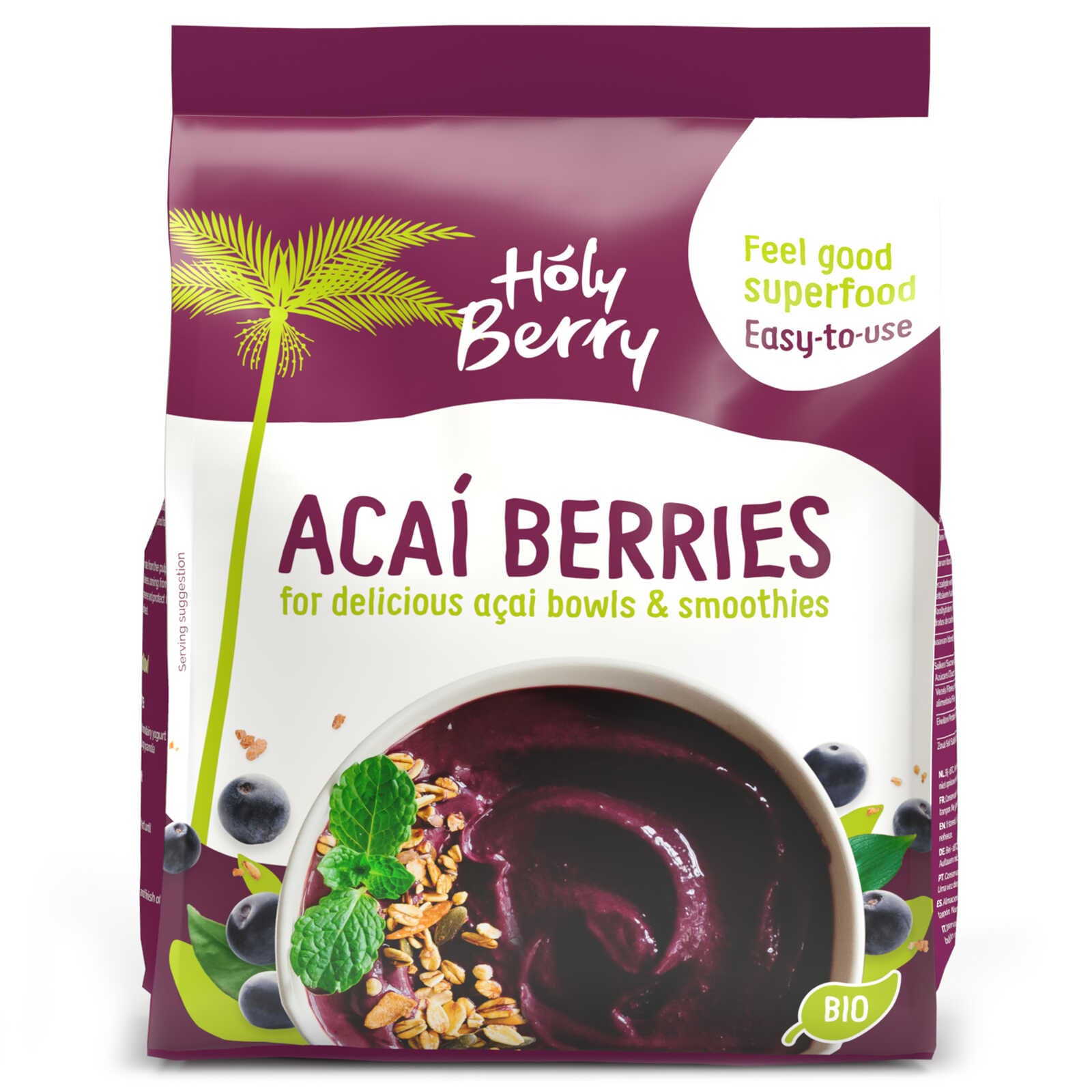 Holy Berry | Acai | Bessen | Bio | 300 gr | Delhaize