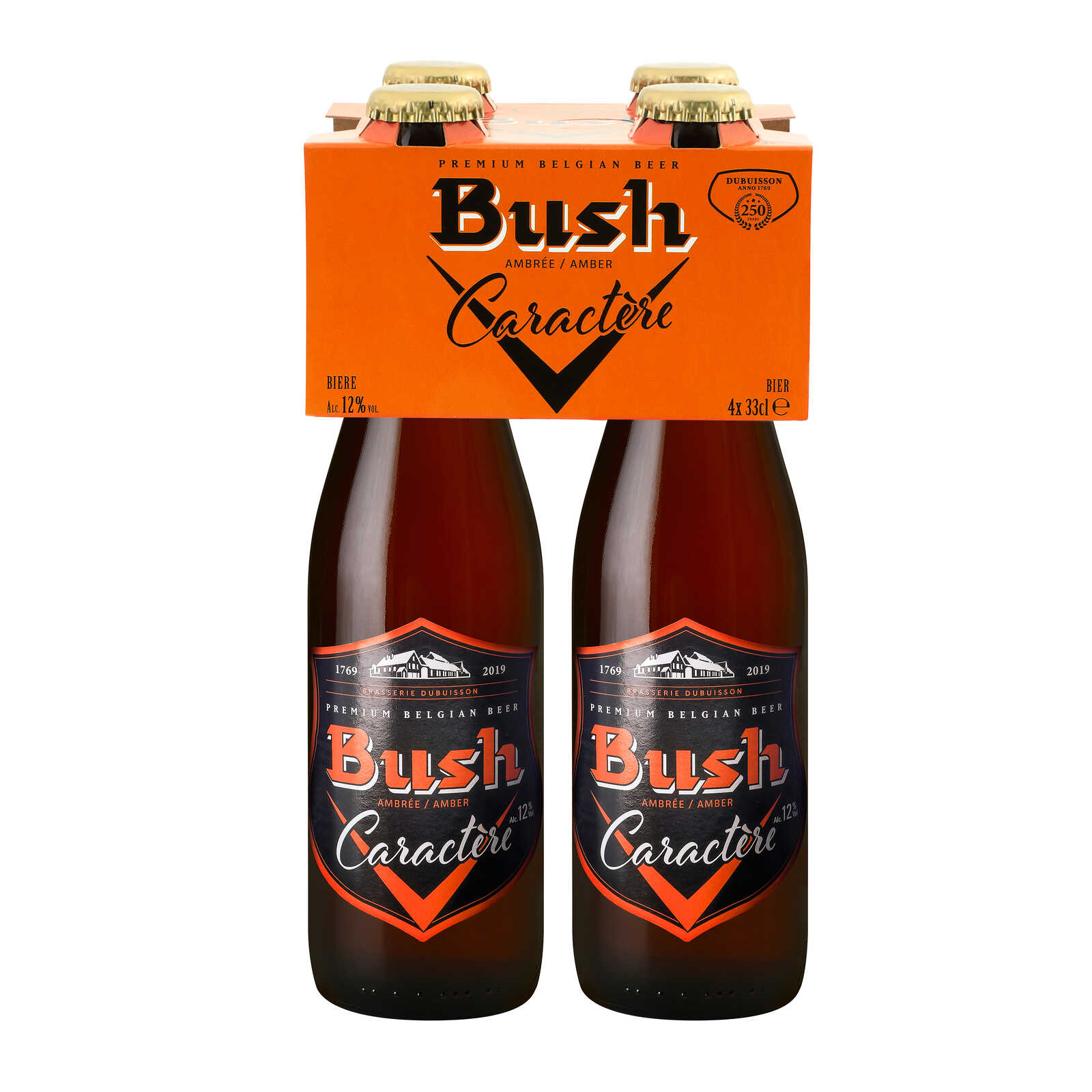 Bush | Bière ambrée | 12% ALC. | Bouteille | 4 x 33 cl | Delhaize