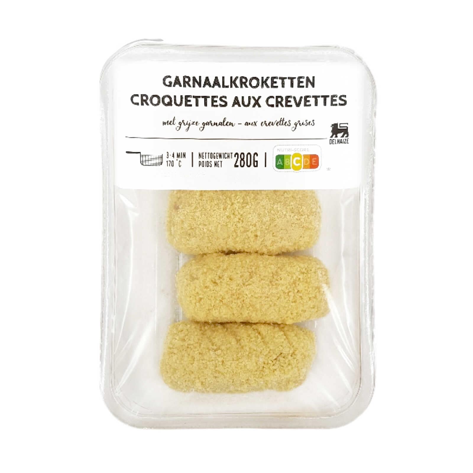 Delhaize | Croquettes | Crevettes grises | 4 pièces | 4 x 70 gr | Delhaize