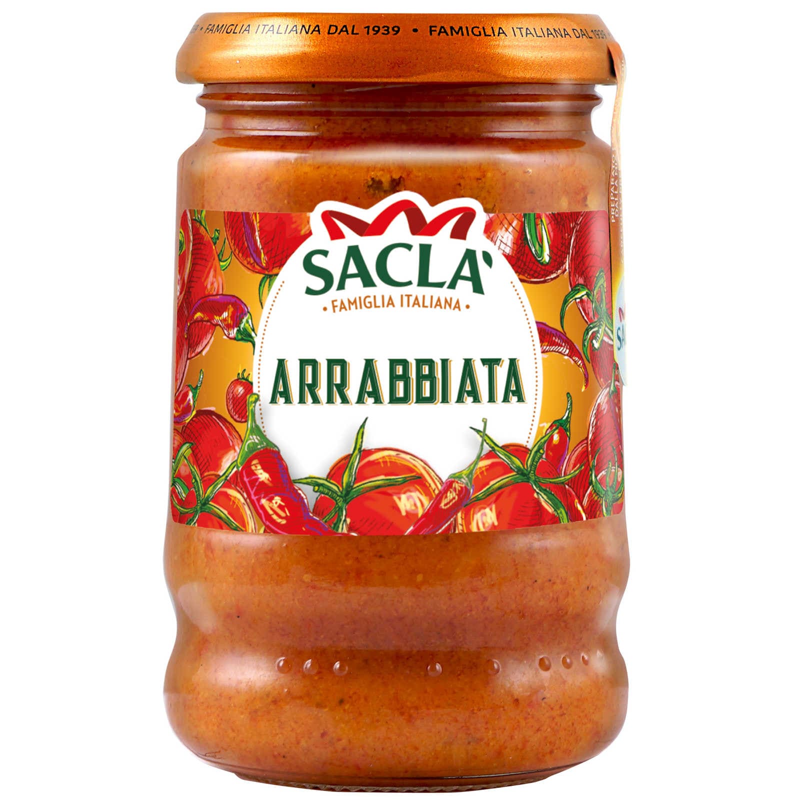 Saclà | Saus | Arrabiata | Pikant | Tomaat-Rode peper | 190 gr | Delhaize