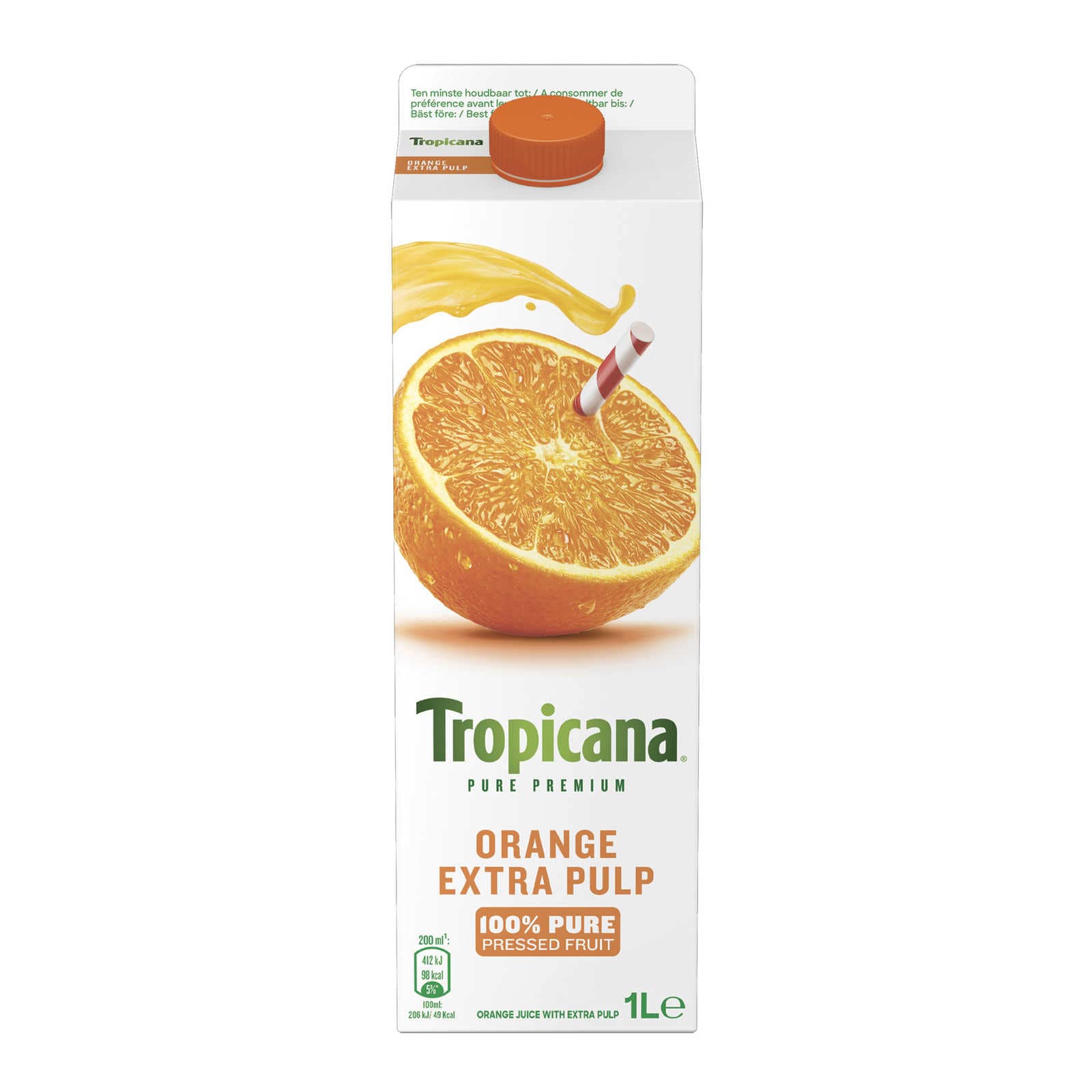 Tropicana | Pure Premium | Sinaasappelsap | Met Extra Pulp | 3 x 1 l ...