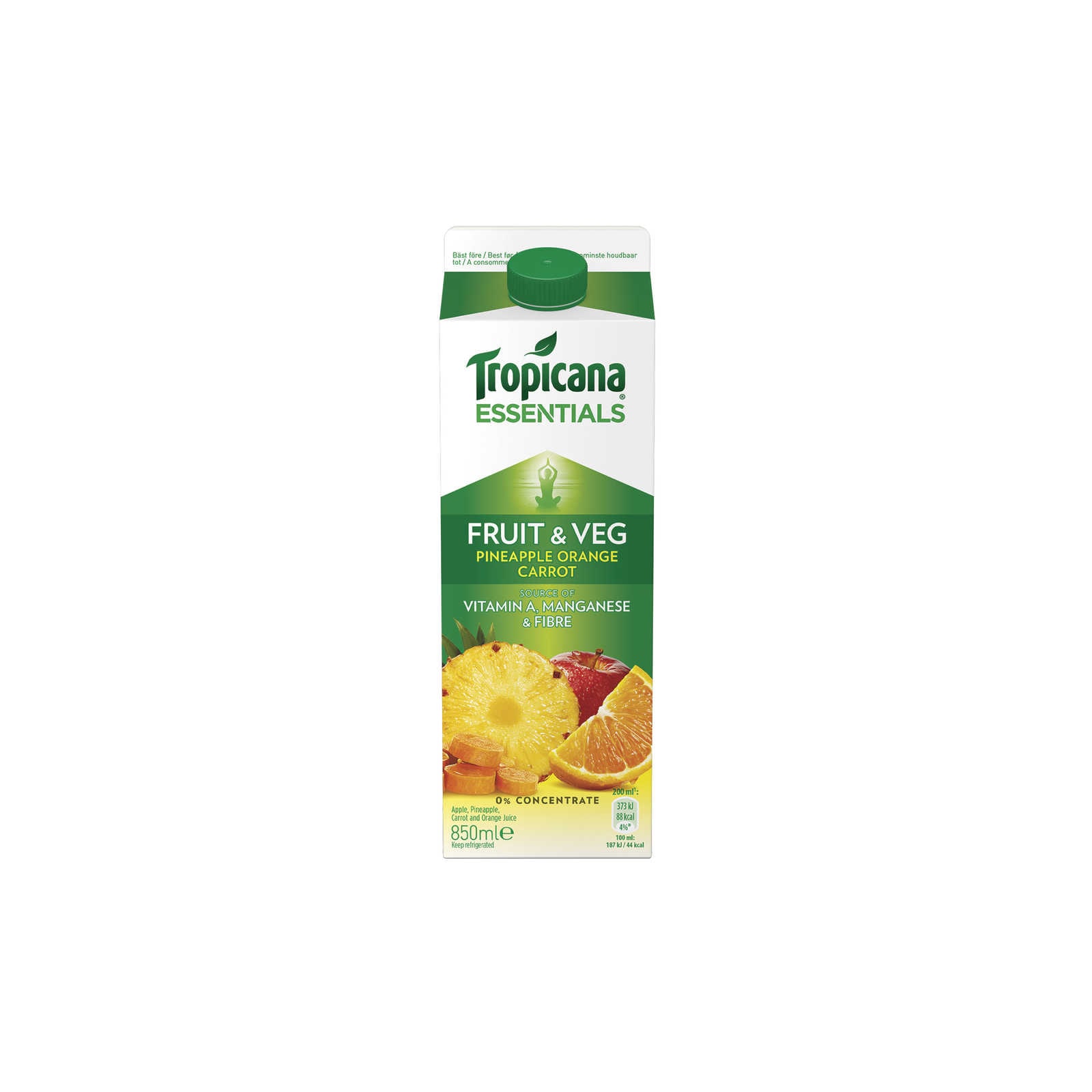 Tropicana | Essentials | Jus | Ananas, Orange & Carotte | Tetra | 85 cl ...