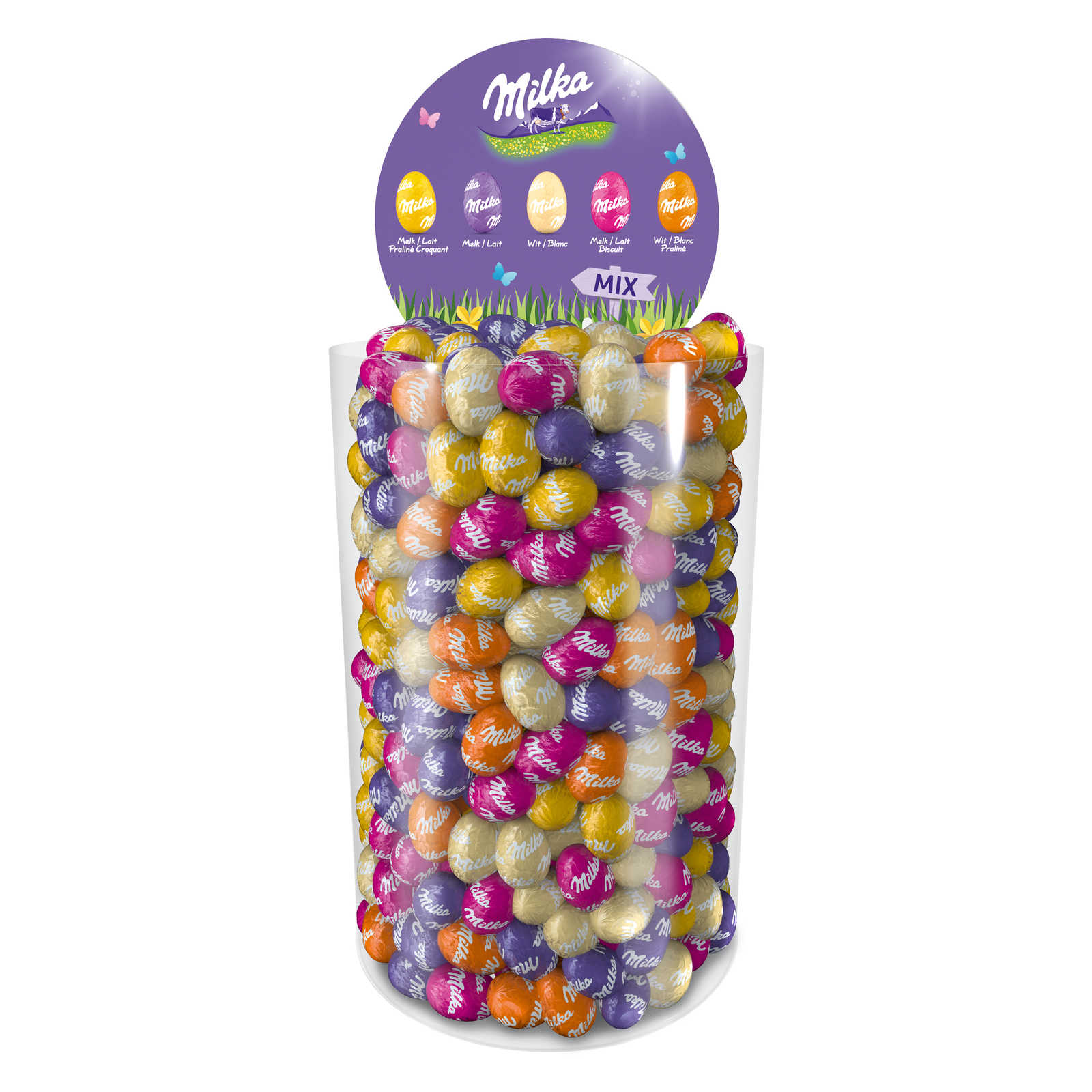 Milka | Chocolade | Eitjes | Tubo mix | 3 kg | Delhaize