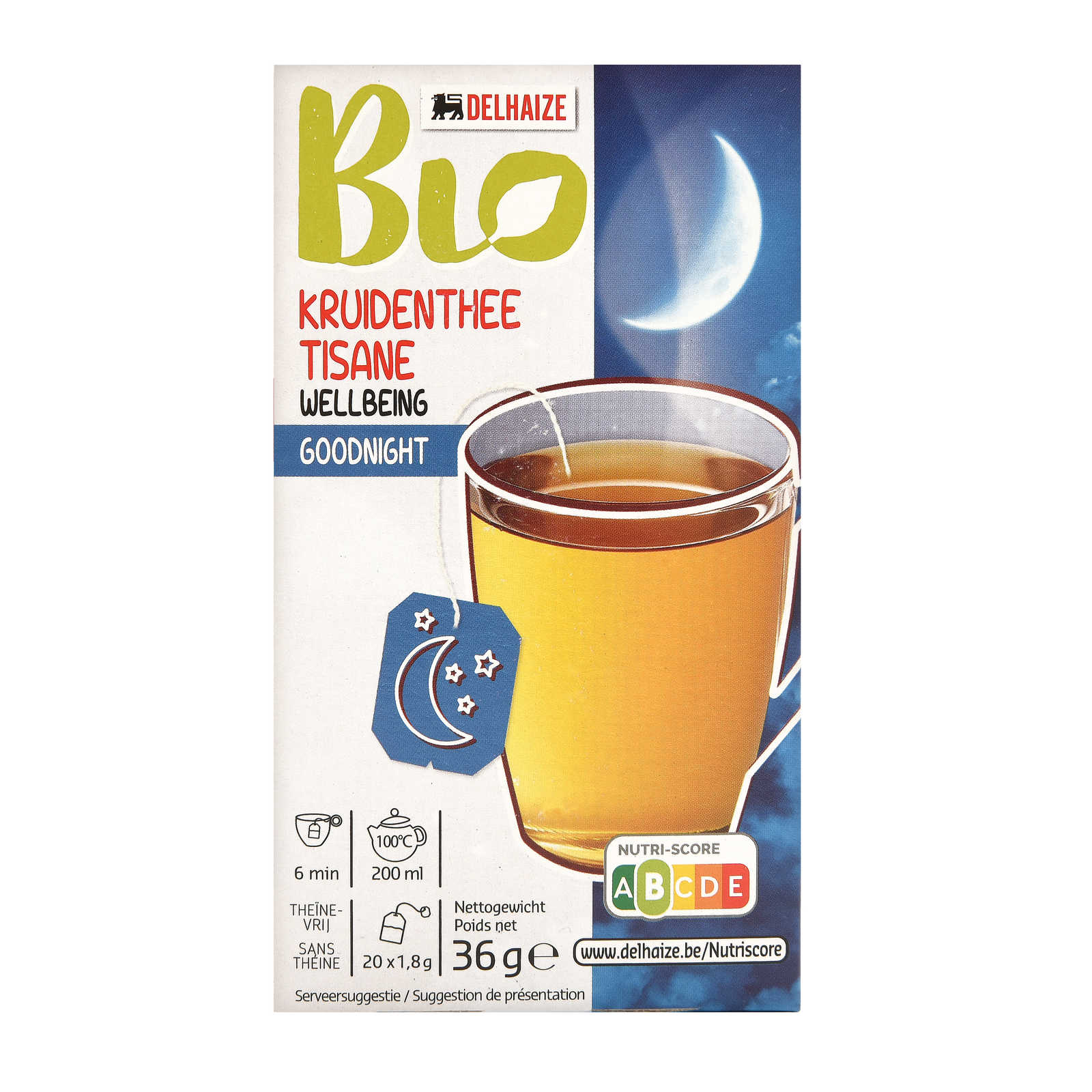 Delhaize | Bio | Tisane | Goodnight | Sachets | Bio | 20 x 1,8 gr ...