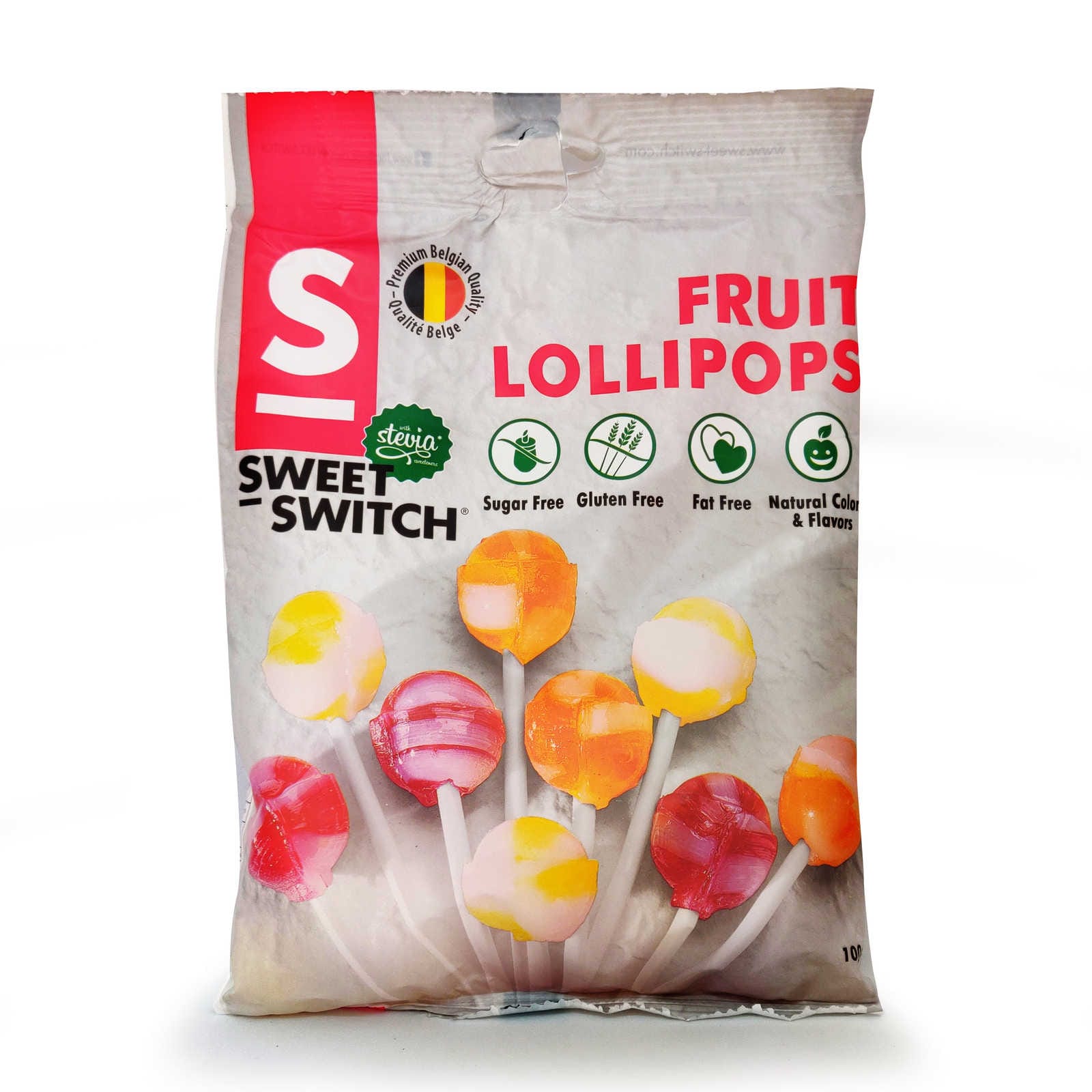 Sweet-Switch | Lollipops | Suikervrij | 100 gr | Delhaize