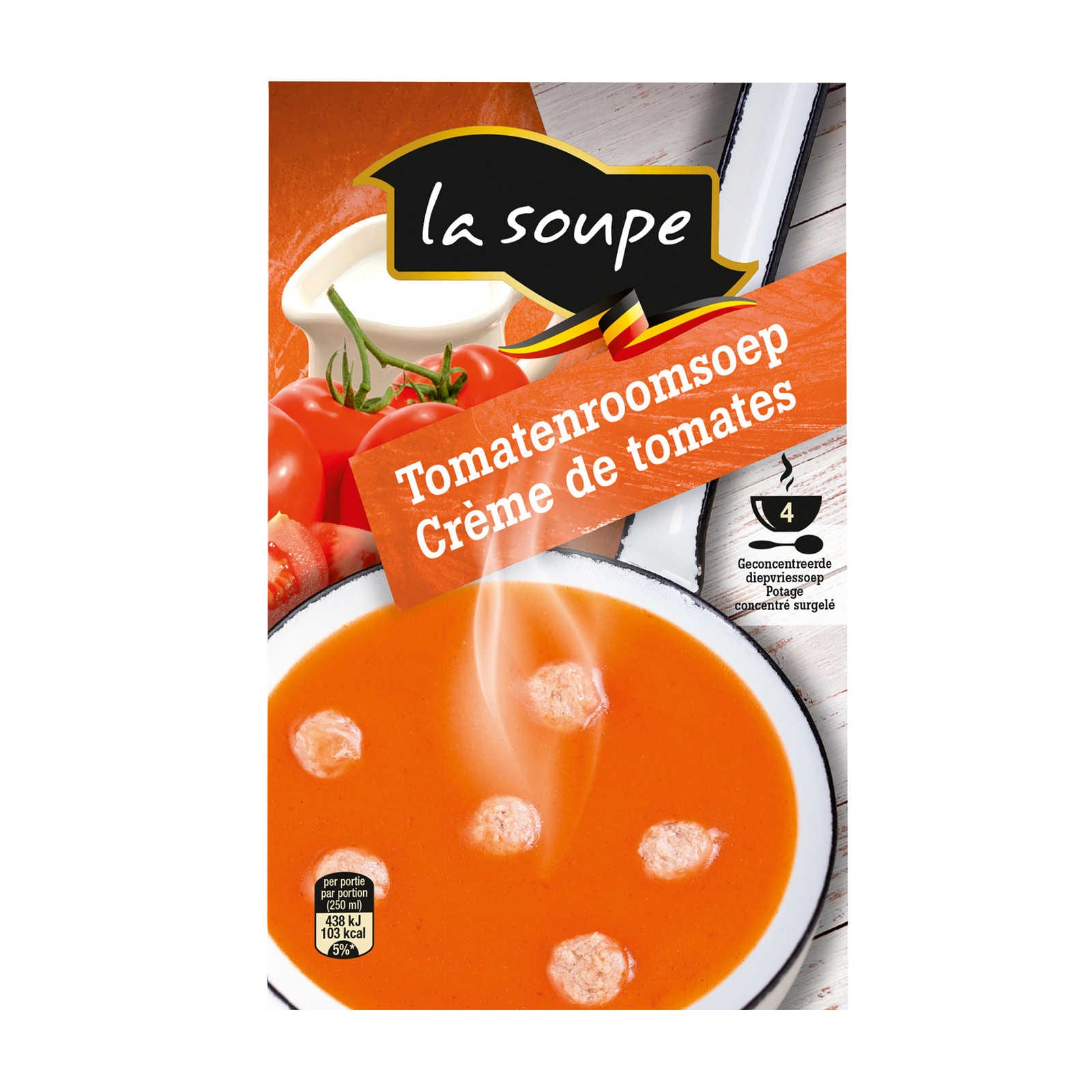 La Soupe | 345G CREME DE TOMATES | 345 gr | Delhaize