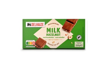 Delhaize | Chocolat au Lait avec Noisettes | 200 gr | Delhaize