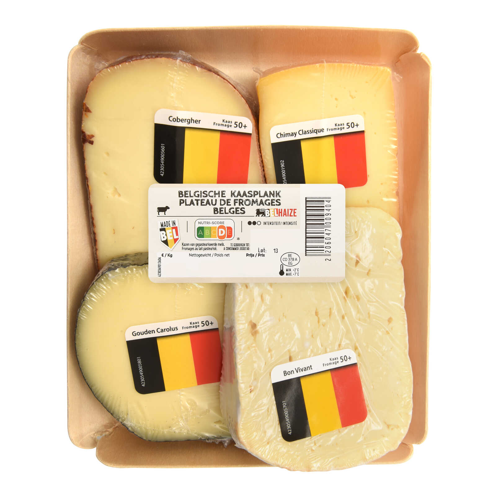 Delhaize | 4XPLATEAU FROMAGE BELGES | +/- 510 gr | Delhaize