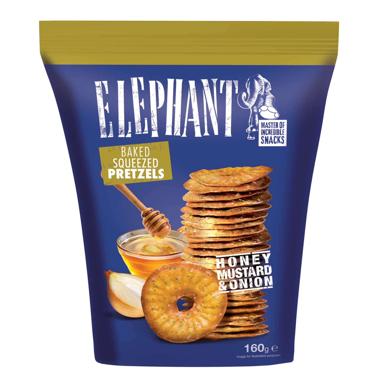 Elephant | Bretzels | Honey & Mustard | 160 gr | Delhaize