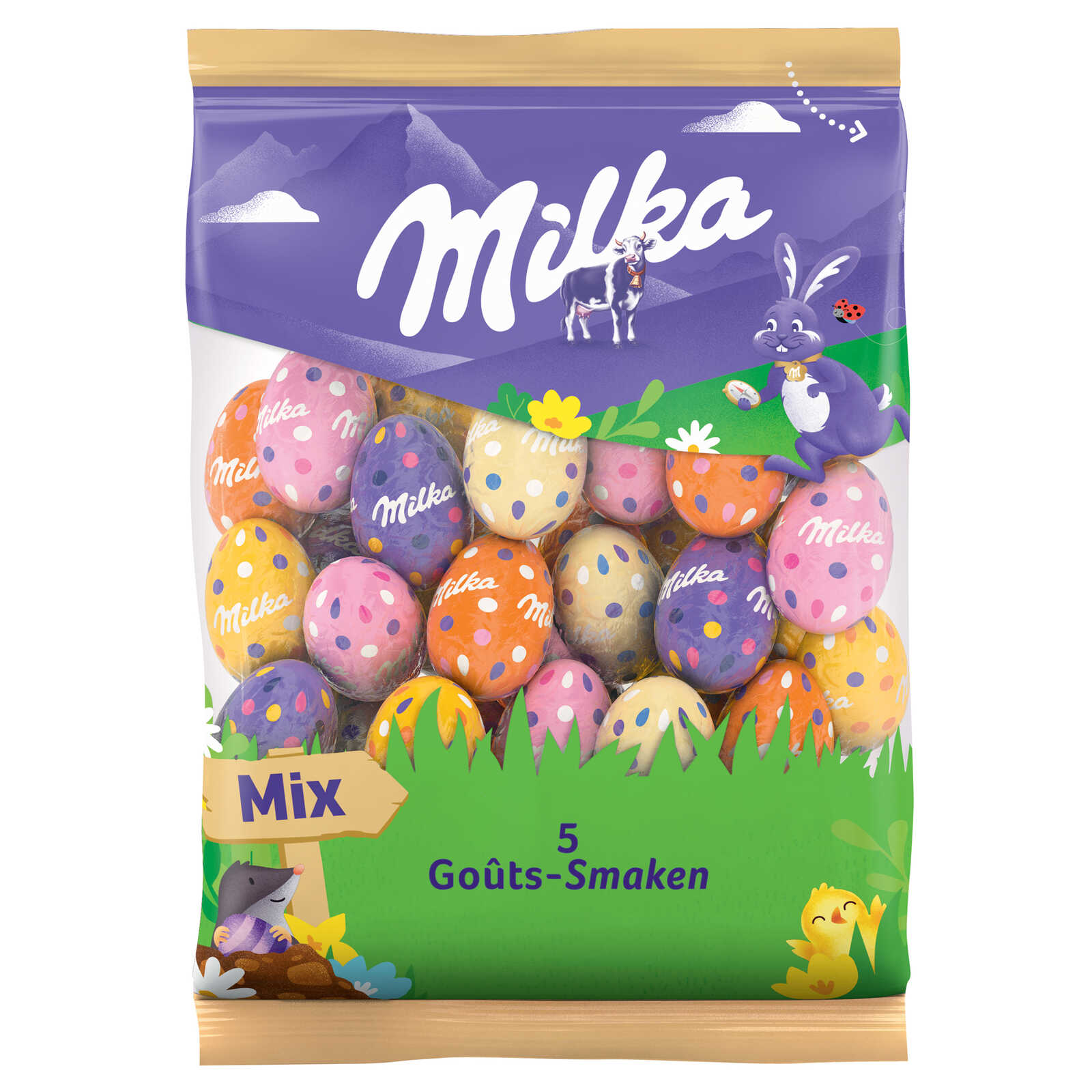 Milka | Chocolade | Eitjes | mix 5 smaken | 350 gr | Delhaize