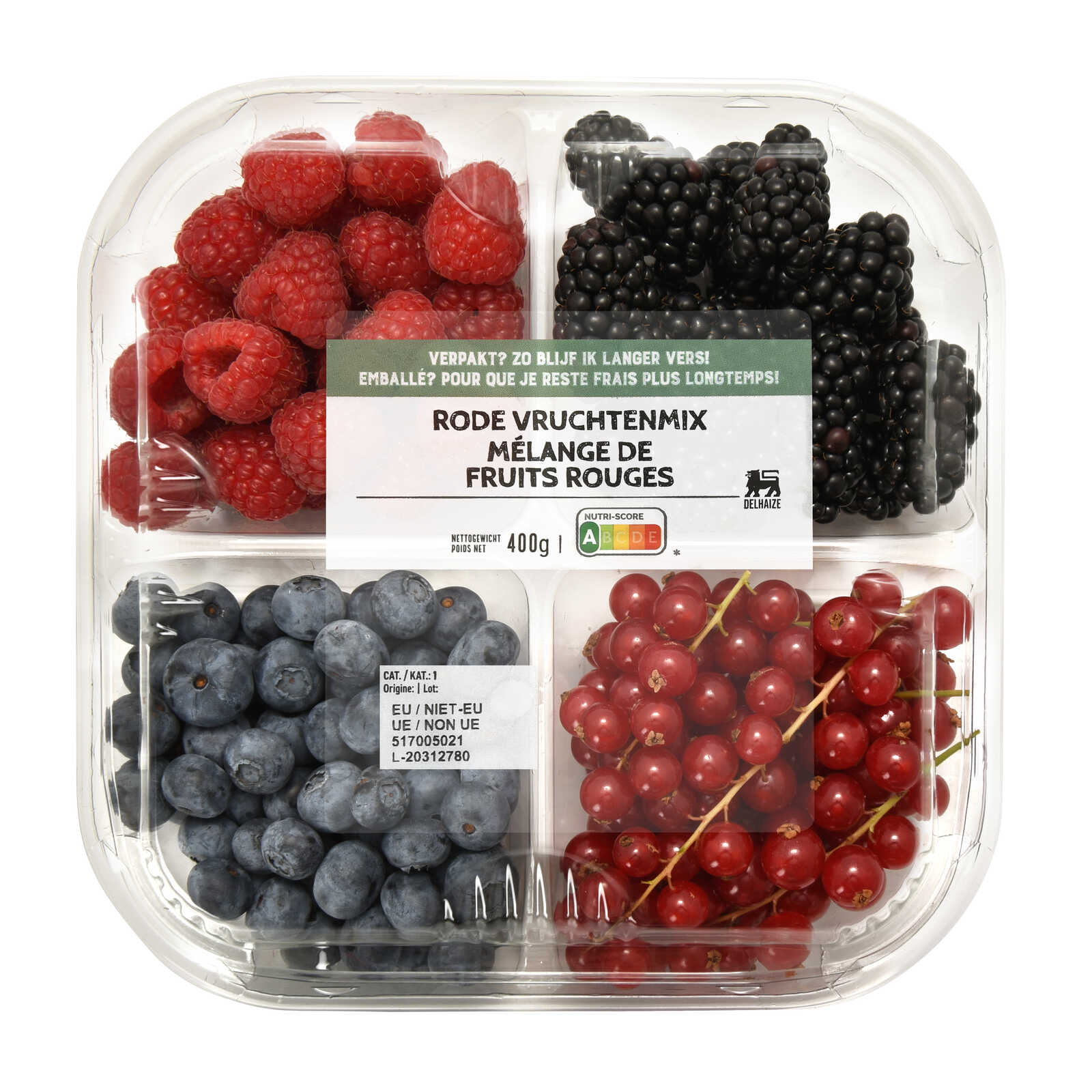 Delhaize | Fruits | Rouges | Mix | Ravier | 400 gr | Delhaize