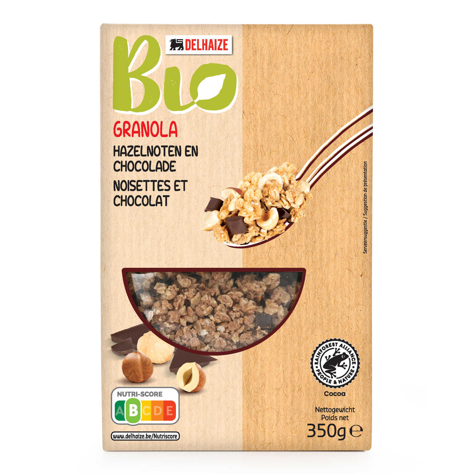 Delhaize | Granola | Chocolat | Bio | 350 gr | Delhaize