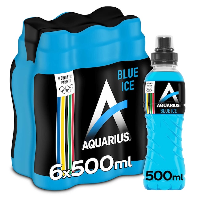 Aquarius | Boisson sport | Isotonic | Blue Ice | Pet | 6 x 50 cl | Delhaize