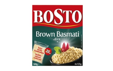 Bosto | Rijst | Bruin | Basmati | 4 x 125 gr | Delhaize