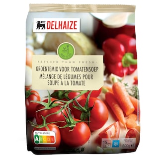 Delhaize | Soep mix | Tomaat | Groenten | 600 gr | Delhaize