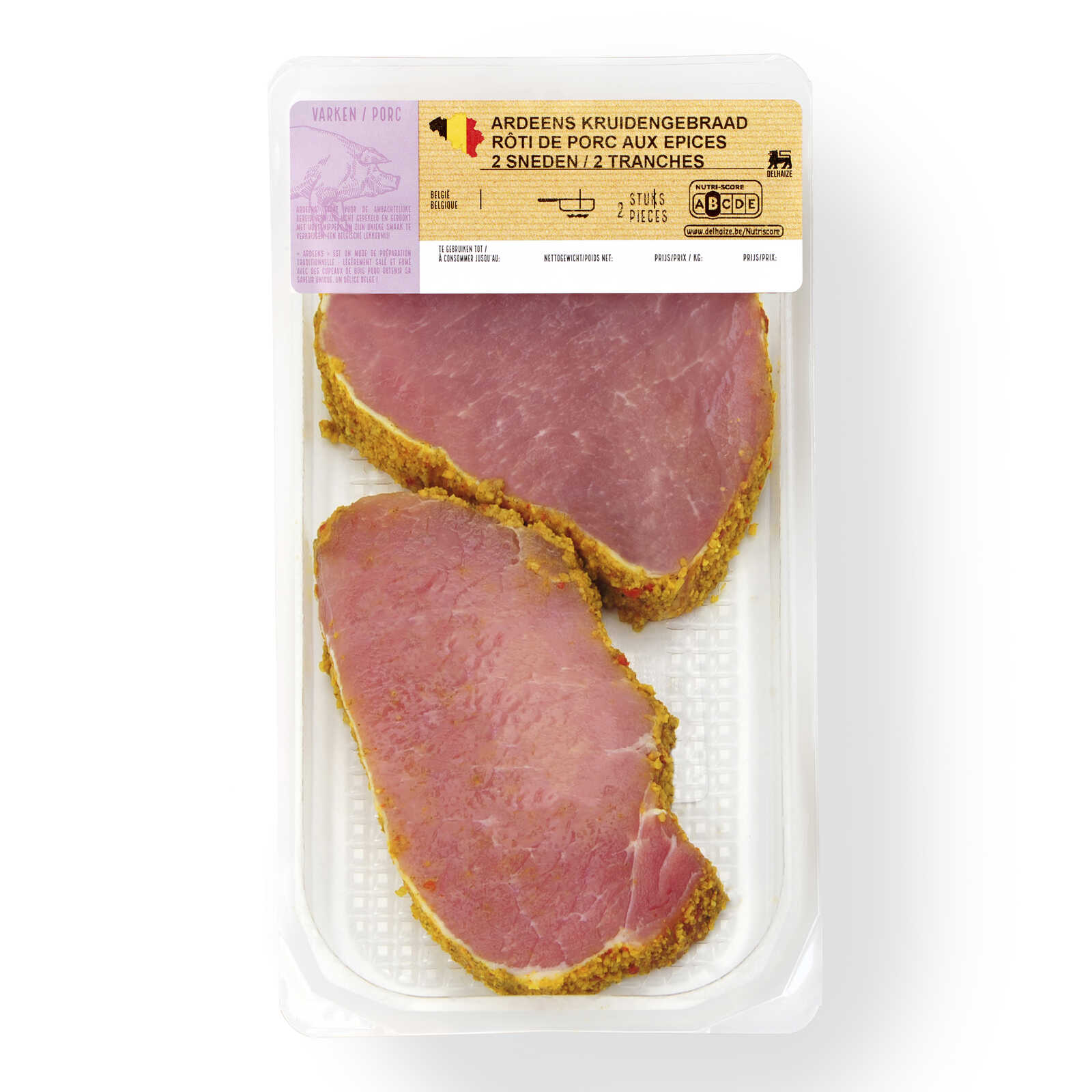 Delhaize | Rôti ardennais | Herbes | Tranches | +/- 210 gr | Delhaize