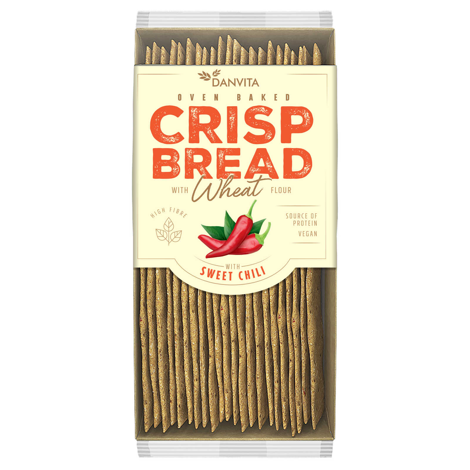 Danvita | Crisp bread | Sweet chili | 130 gr | Delhaize