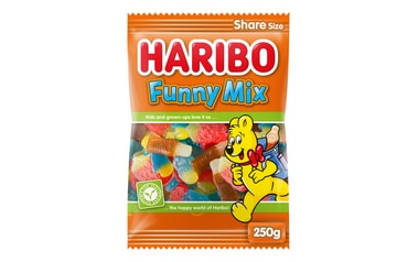 Haribo | Bonbons | Funny-mix | 250 gr | Delhaize