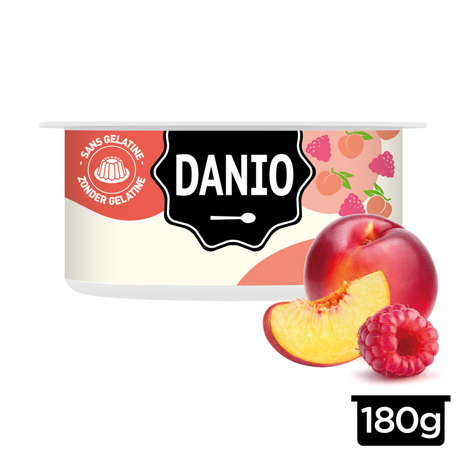 Danone | Danio | Spécialité au fr frais |necta -framb 2e1/2P | 2 x 180 ...