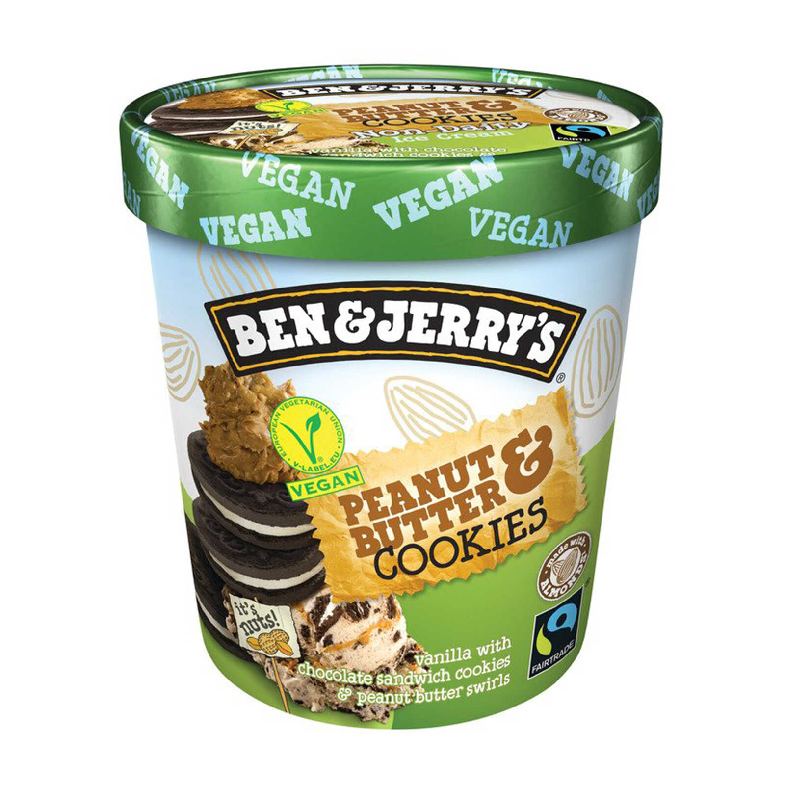 Ben & Jerry's | Ijs | Non dairy | Peanut butter cookies | 50 cl | Delhaize