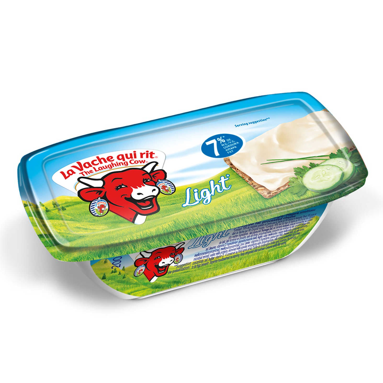 La Vache qui rit | Fromage à tartiner | Light | 200g | 200 gr | Delhaize