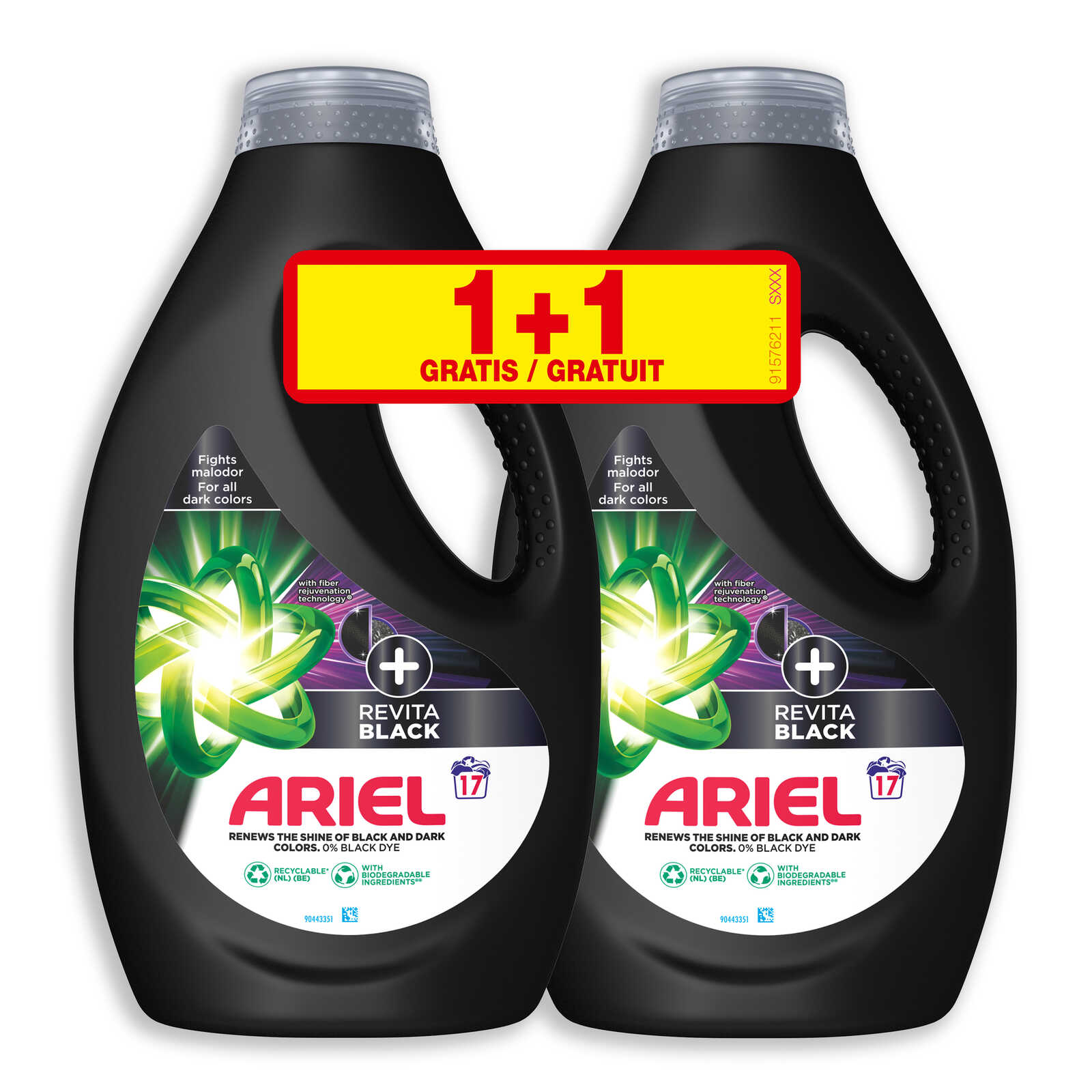 Ariel | Lessive| Liquide | Black | 0,765L | 17DS | 1+1 | 2 x 17 pc ...