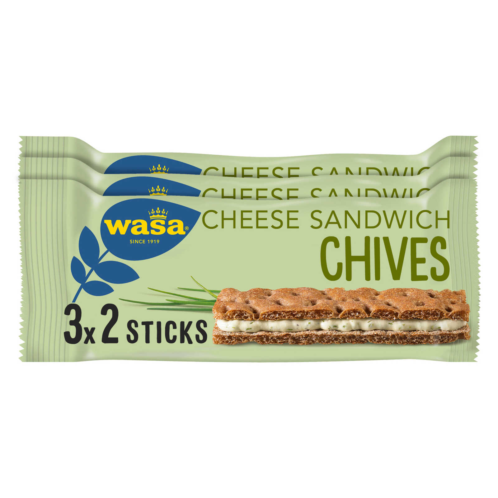 Wasa | Crackers | Sandwich | Cheese & Chives | 111 gr | Delhaize