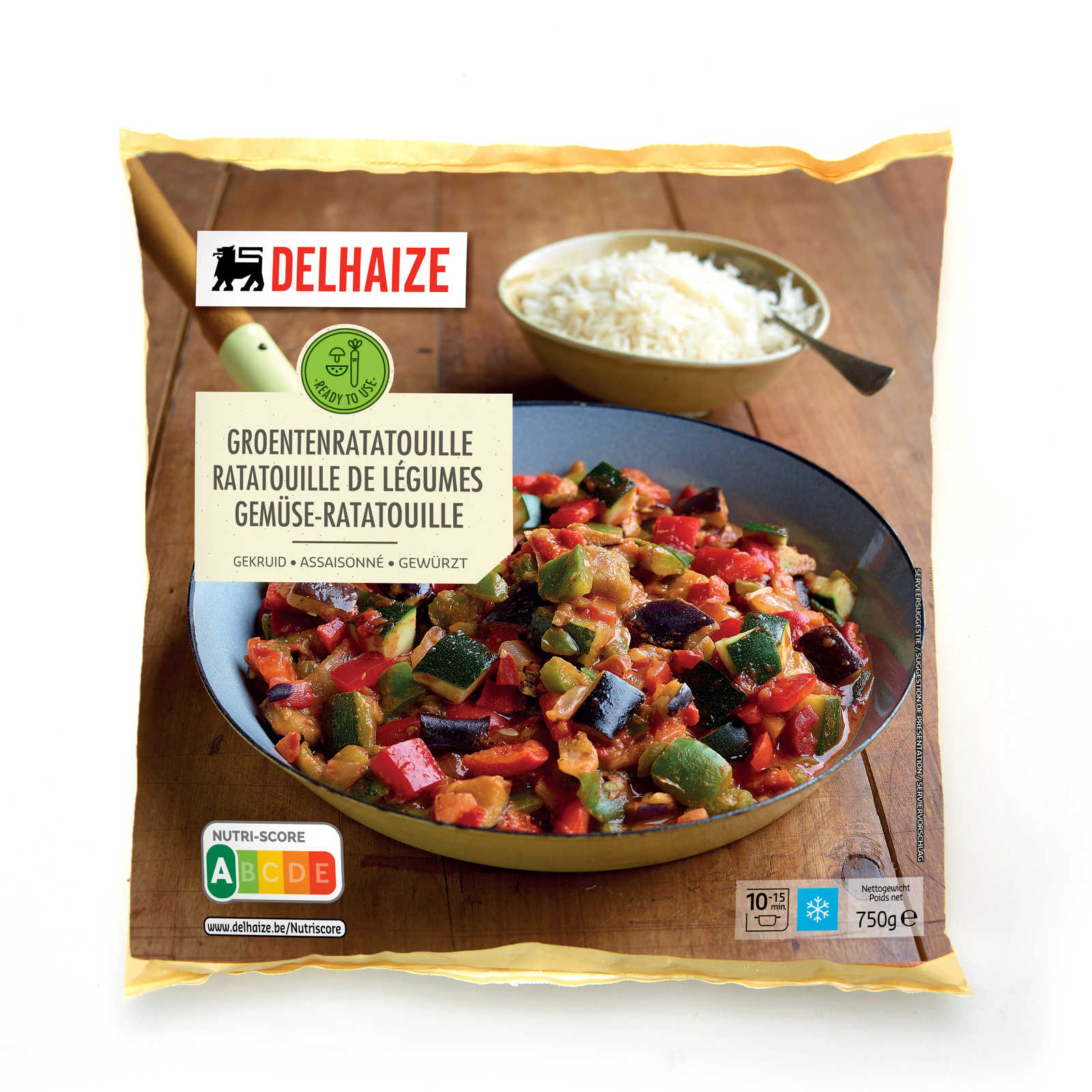 Delhaize | Ratatouille de légumes | Avec | 750 gr | Delhaize