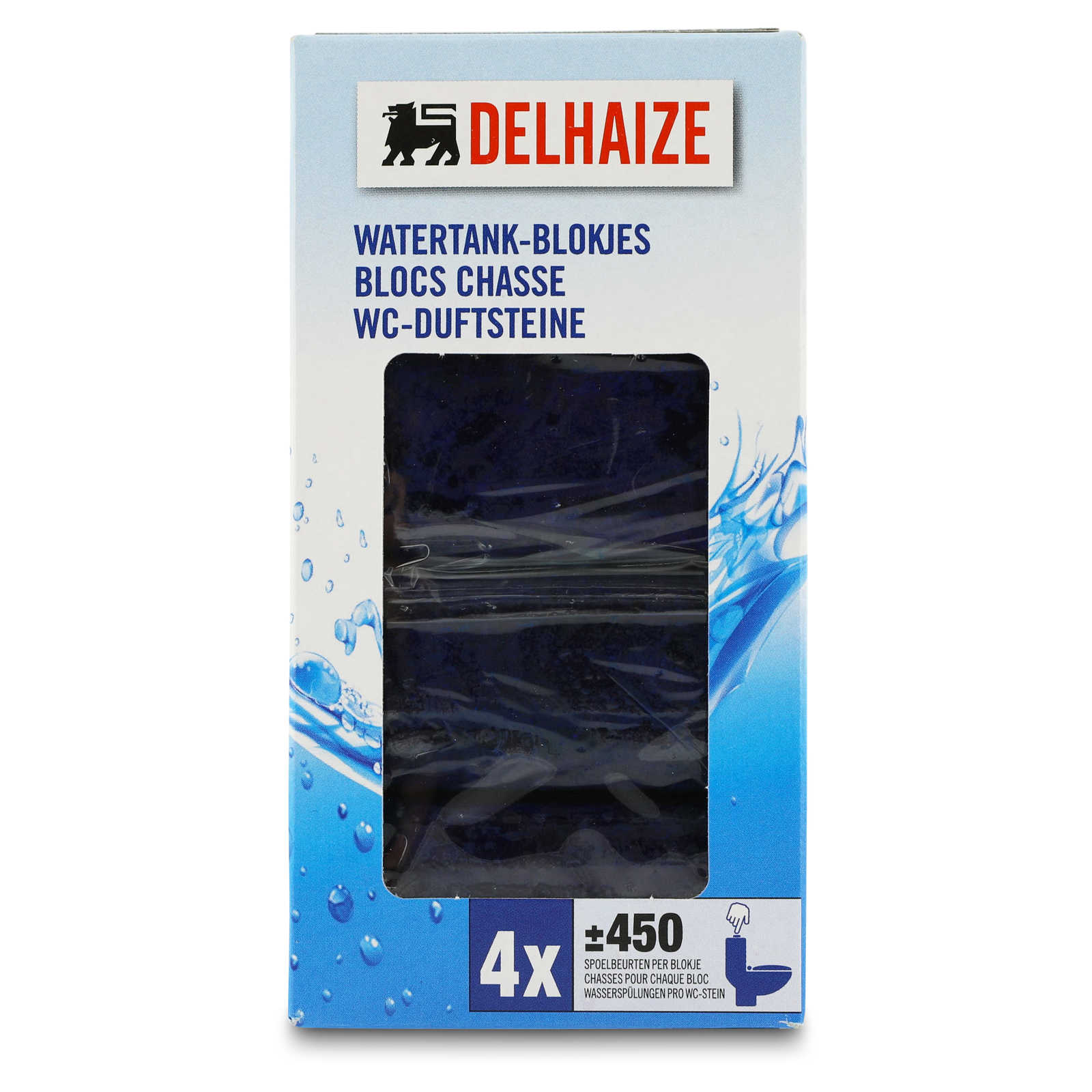 Delhaize | Bloc chasse | Eau bleue | 4 pc | Delhaize