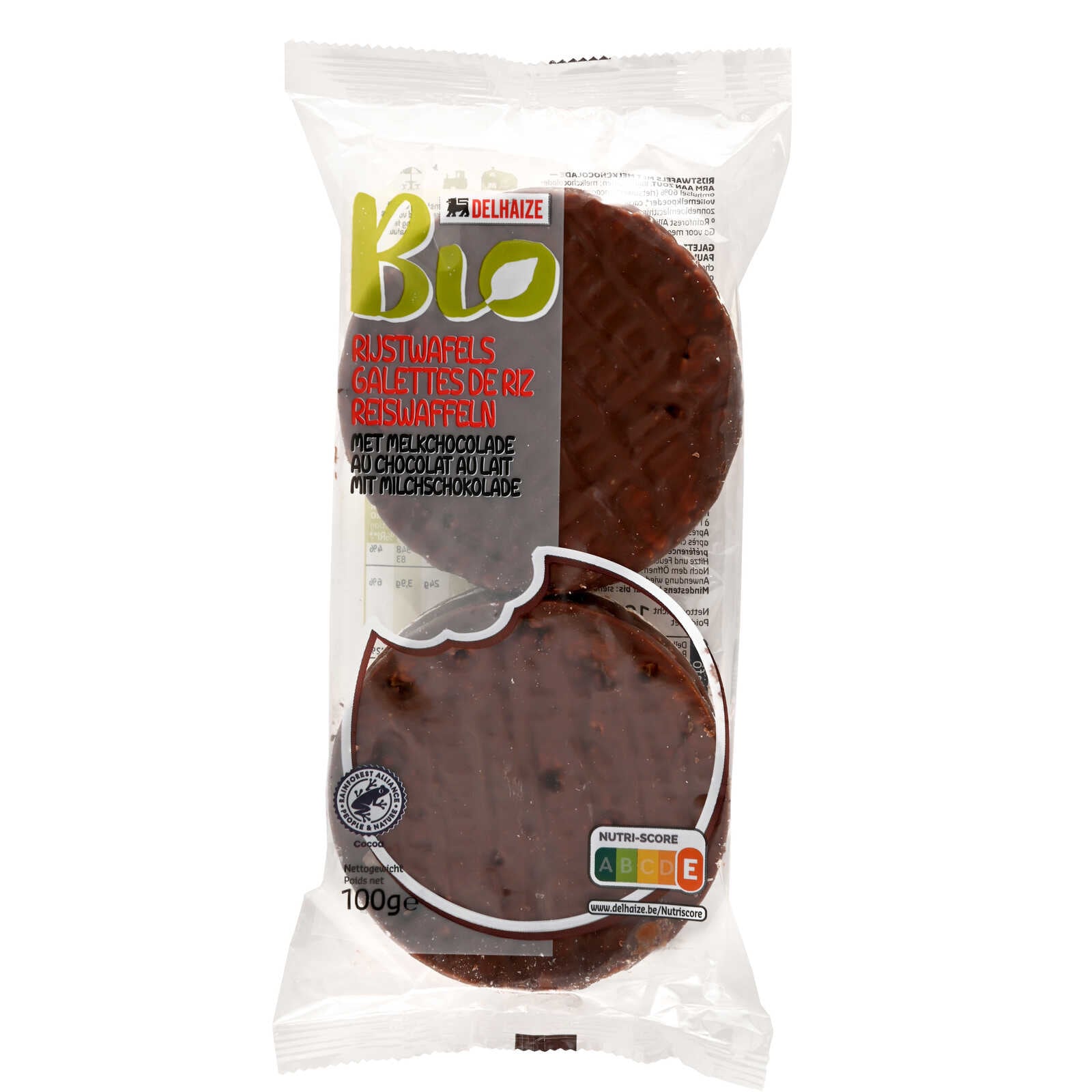 Delhaize | Bio | Rijstwafels | Chocolade | Bio | 100 gr | Delhaize