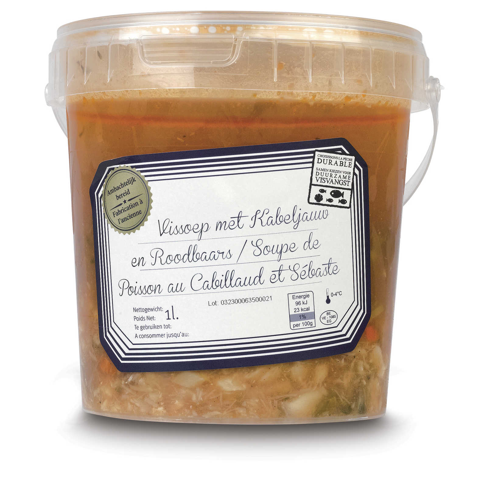 Delhaize | Soupe de Poisson au Cabillaud et le Sébaste | 1 l | Delhaize