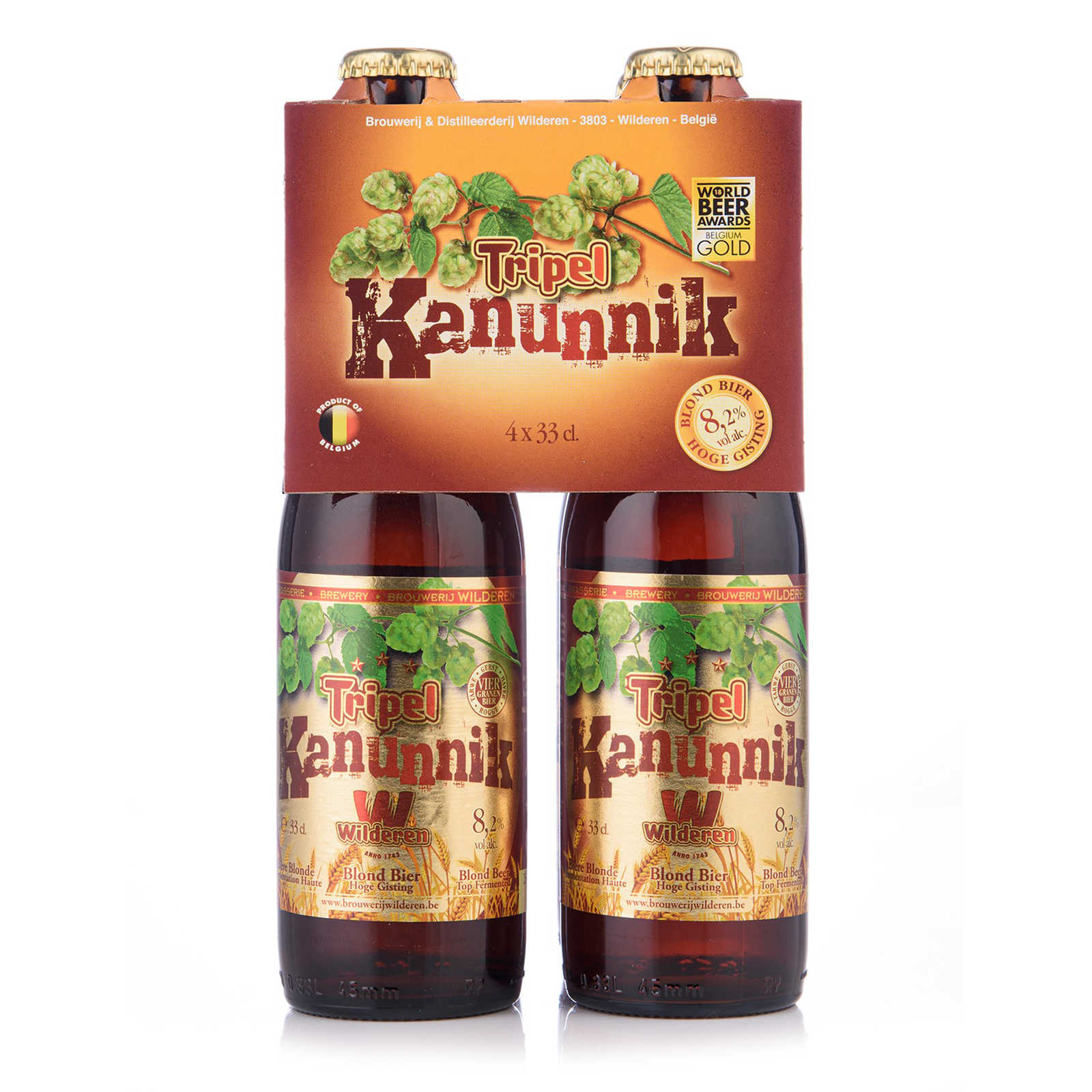 Tripel Kanunnik | Bière triple | 8,2% alc | 4 x 33 cl | Delhaize