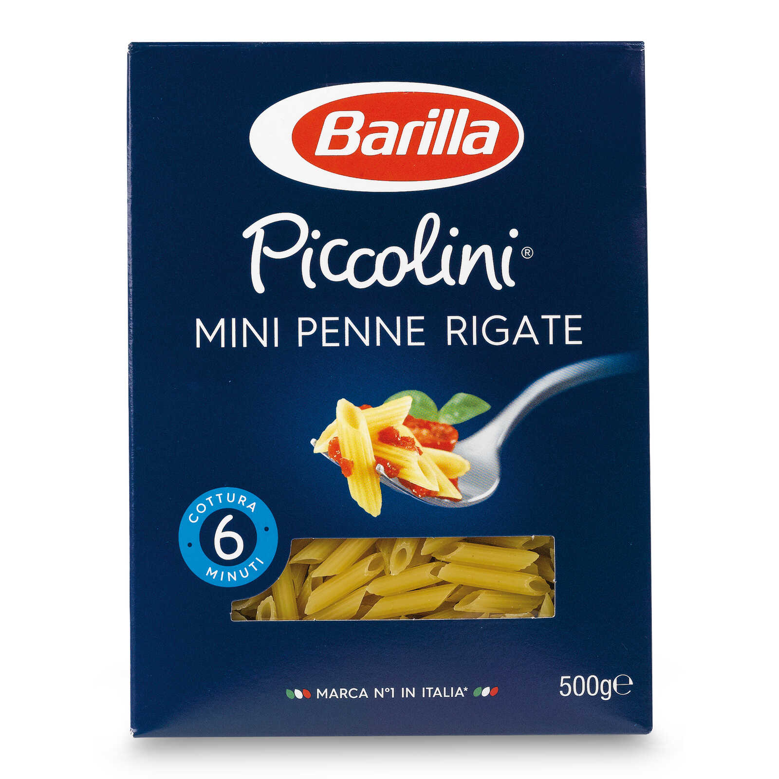 Barilla | Pâtes | Piccolini | Mini Penne Rigate | 500 gr | Delhaize