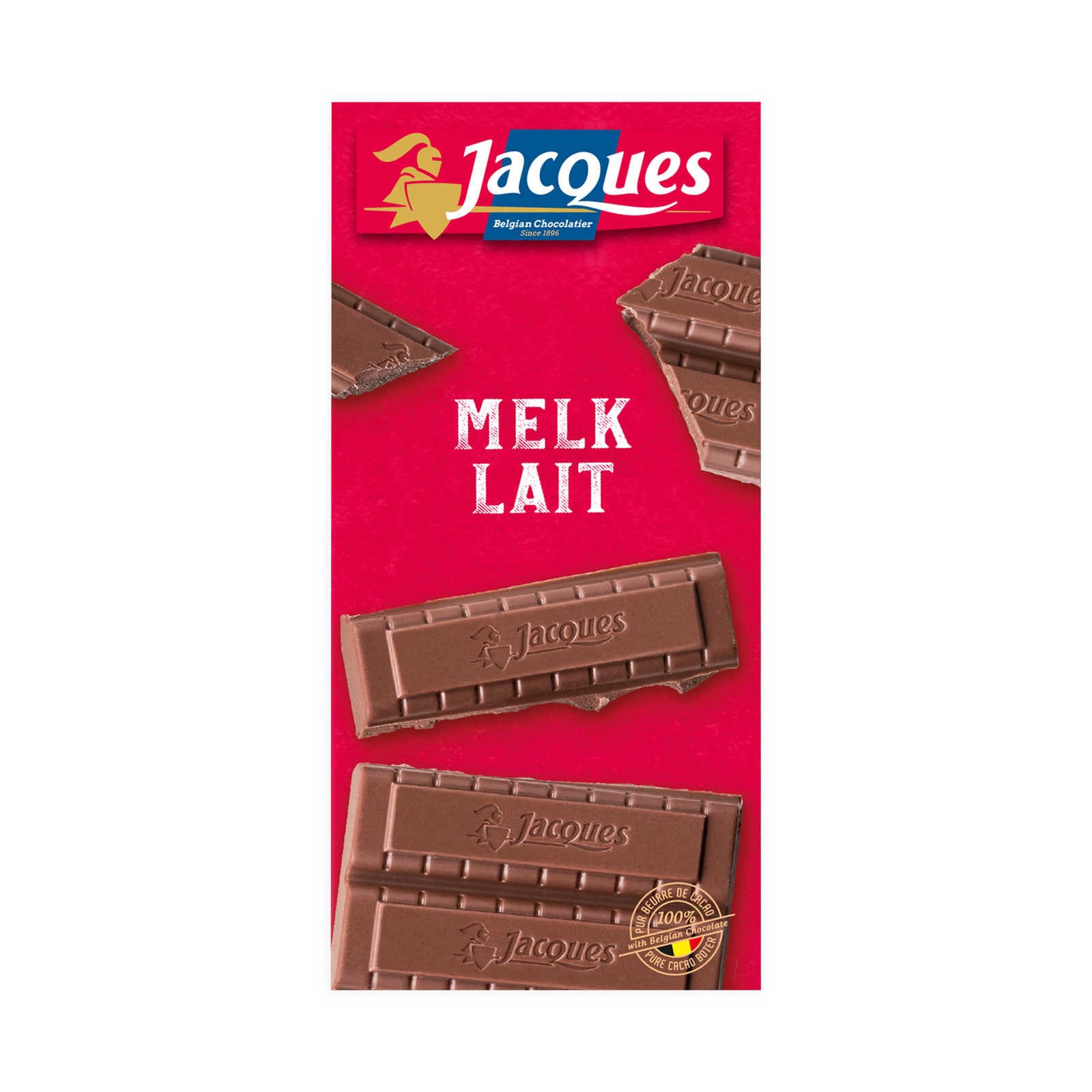 Jacques | Chocolade tablet | melk | 100 gr | Delhaize