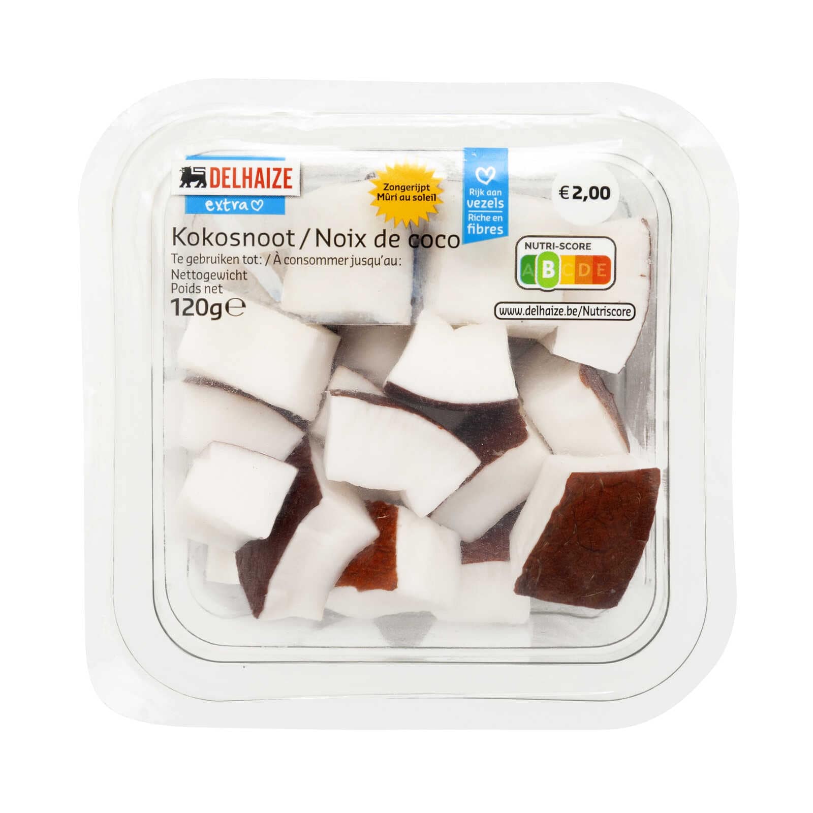 Delhaize | Fruitbites | Noix de coco | 120 gr | Delhaize