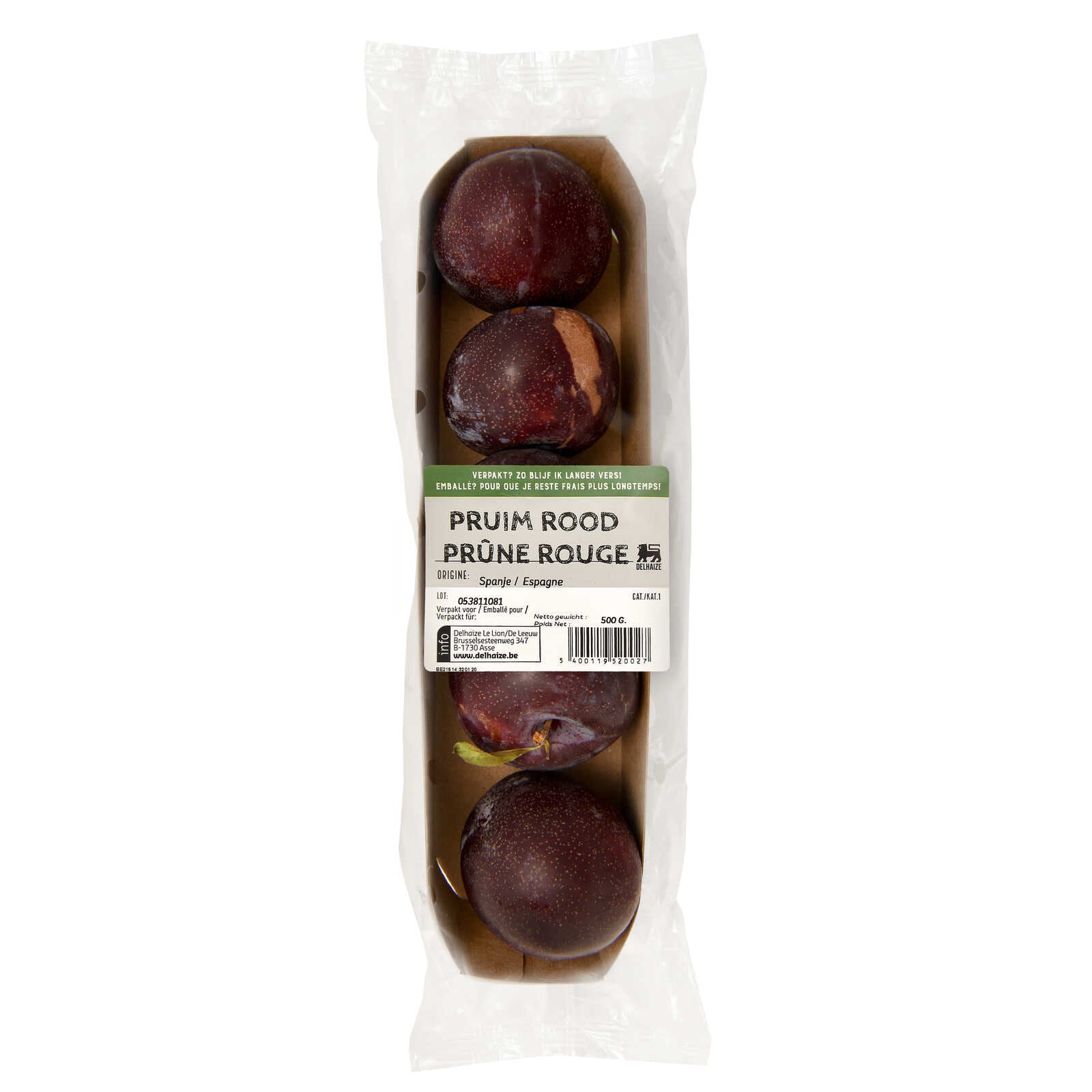 Delhaize | Prune | Prunes rouges | 500 gr | Delhaize