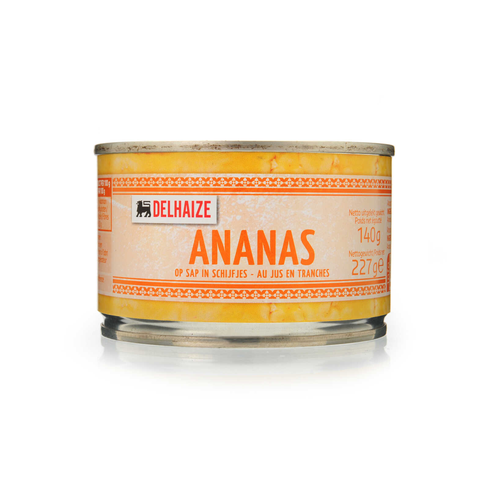 Delhaize | Ananas | Schijven | Sap | 140 gr | Delhaize