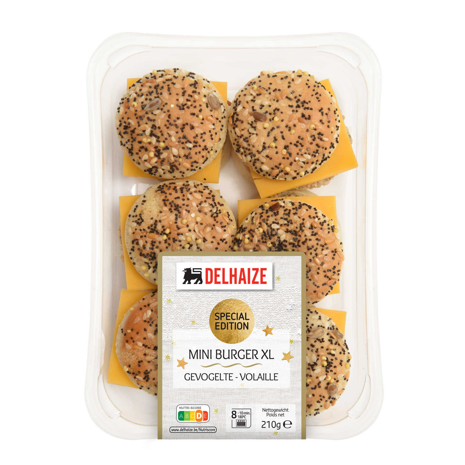 Delhaize | Burger | Mini | Kip | XL | 210 gr | Delhaize