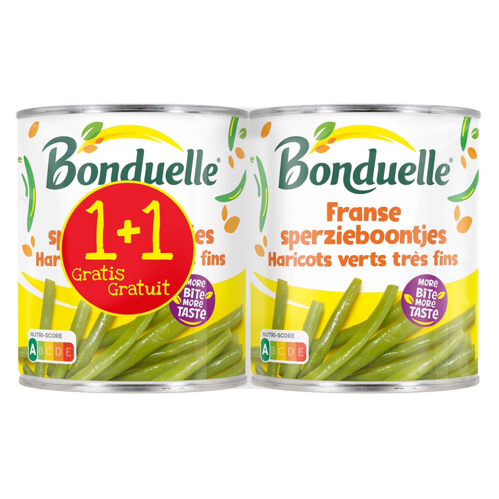 Bonduelle | Groene bonen | Zeer zijn + 1 gratis | 2 x 440 gr | Delhaize