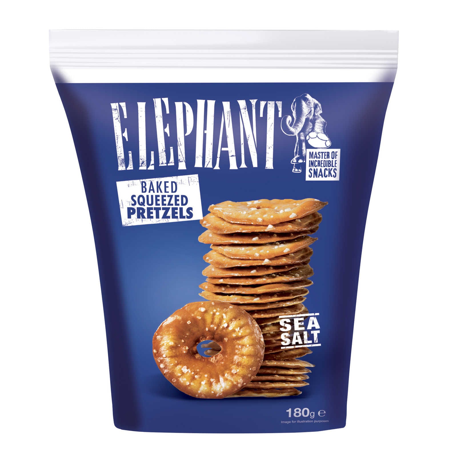 Elephant | Pretzels | Zeezout | 180 gr | Delhaize