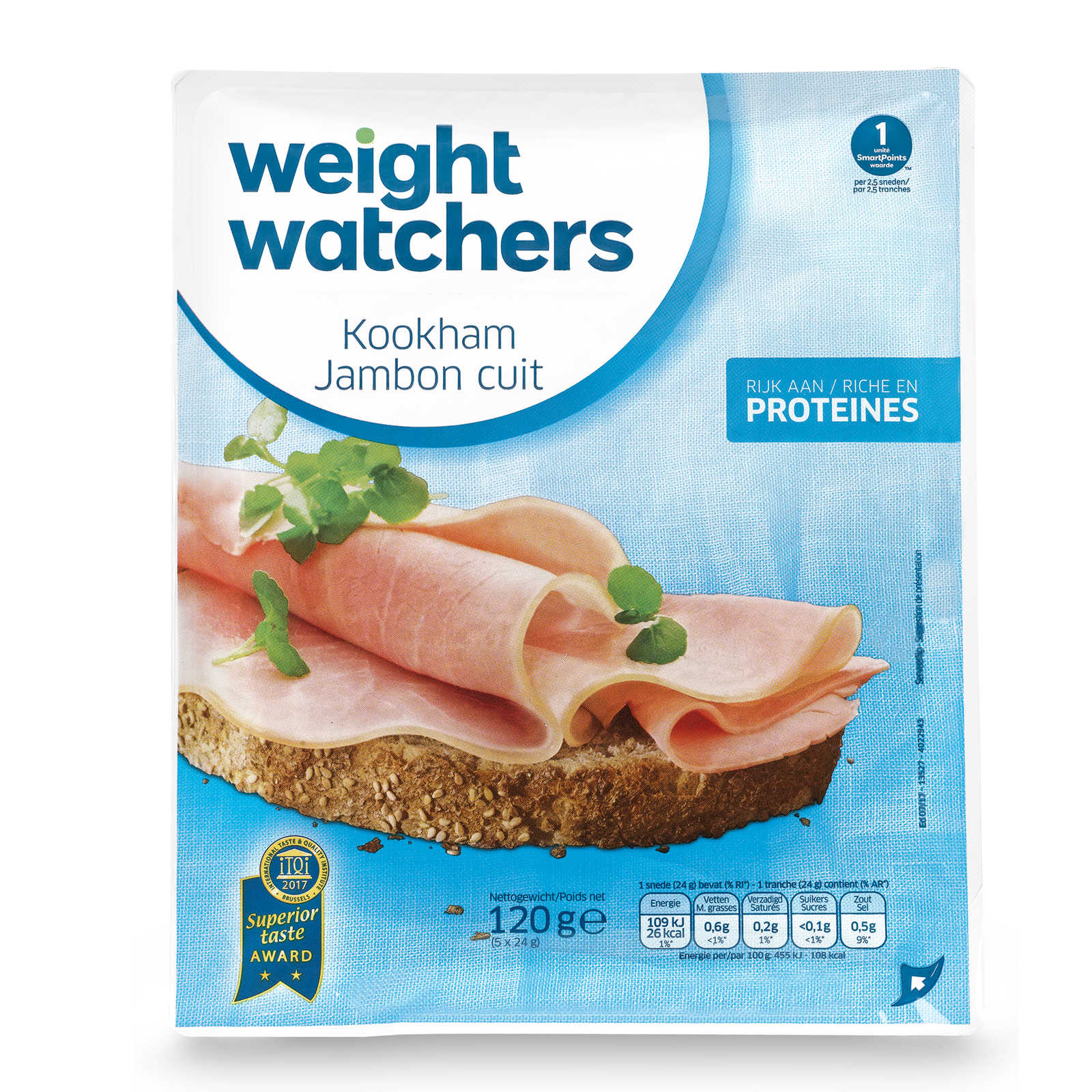 Weight Watchers | Gekookte ham | 120 gr | Delhaize